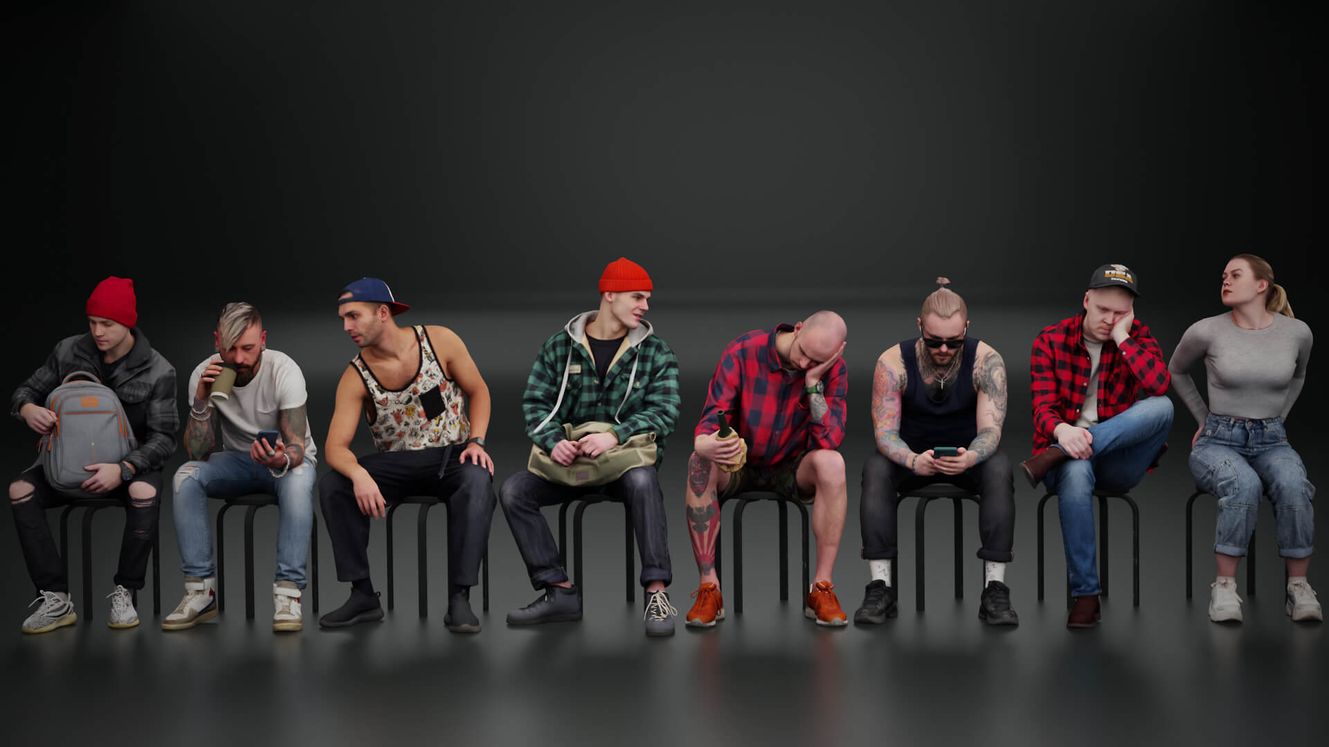 Kanistra People Asset Library - 3D Model by Kanistra Studio