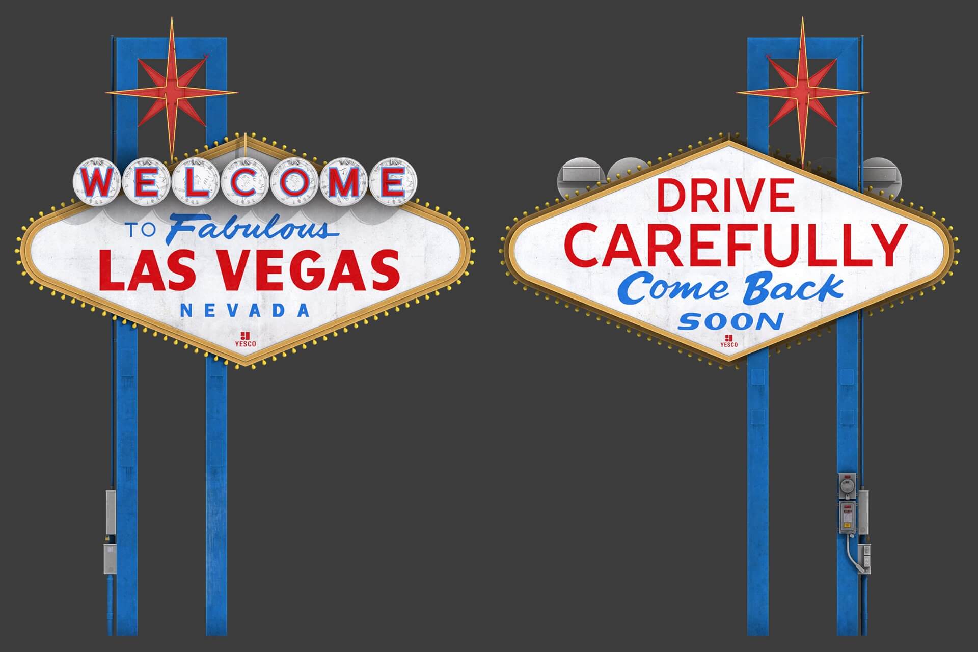 Las Vegas Sign - 3D Model by Kanistra Studio