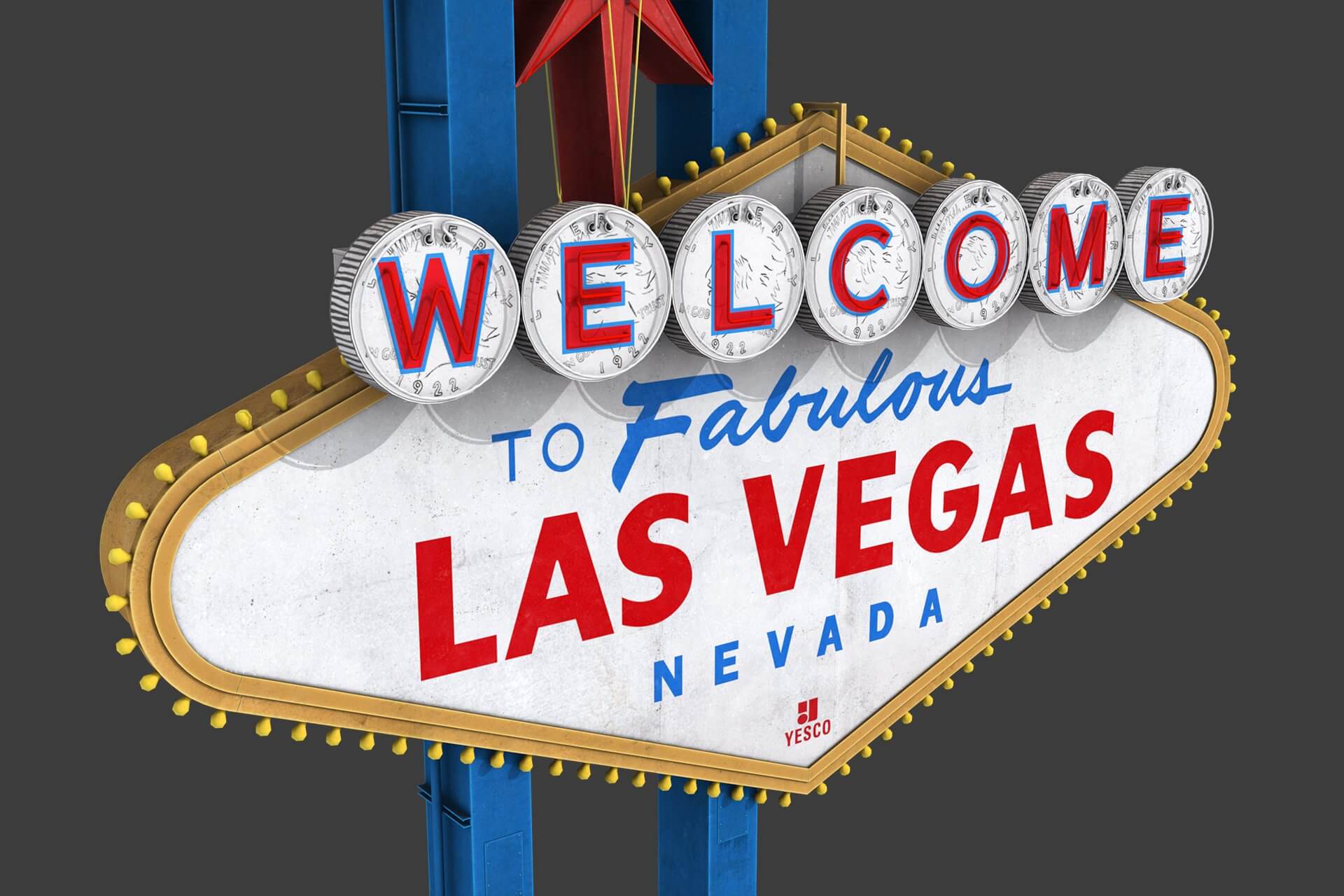 Las Vegas Sign - 3D Model by Kanistra Studio