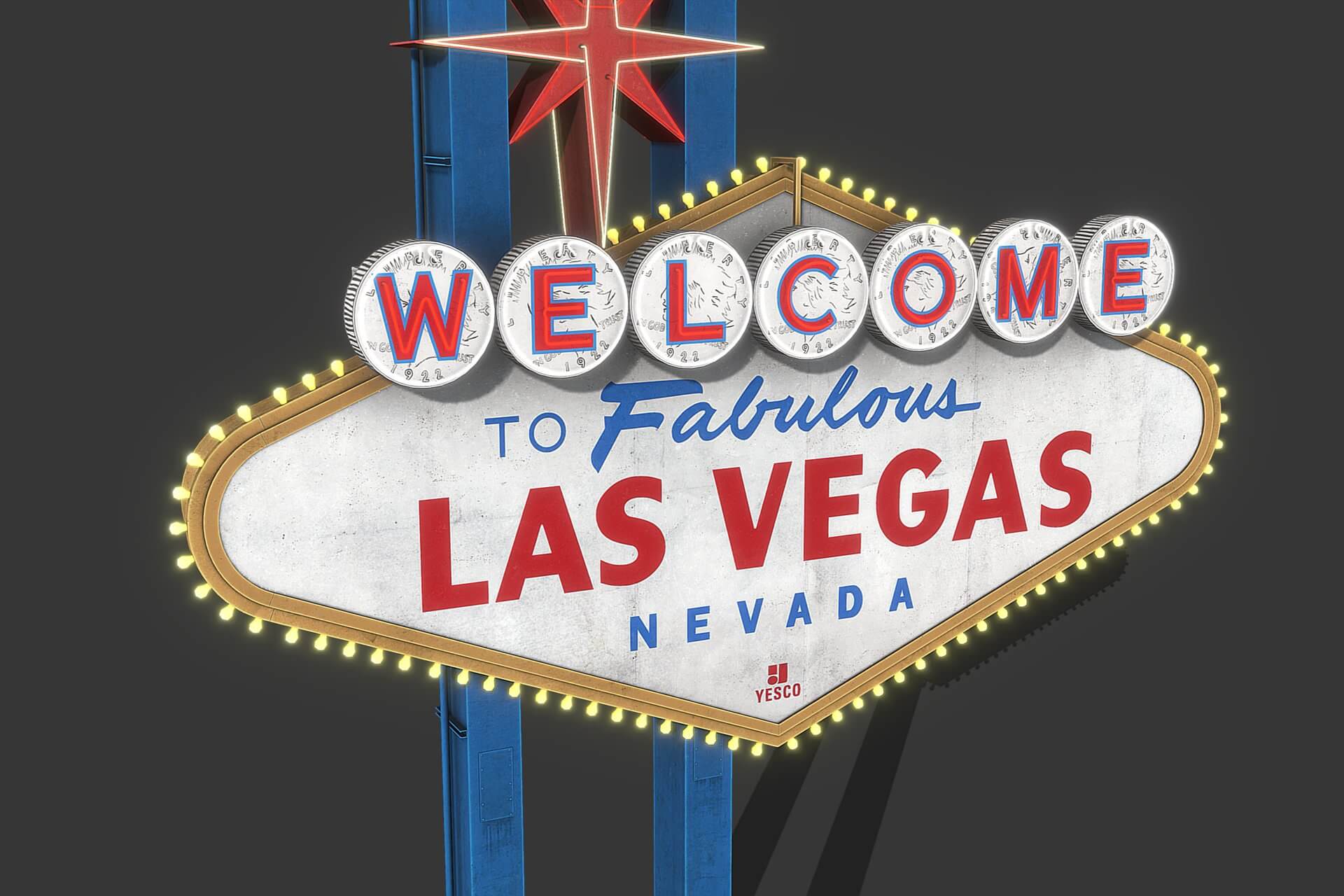 Las Vegas Sign - 3D Model by Kanistra Studio