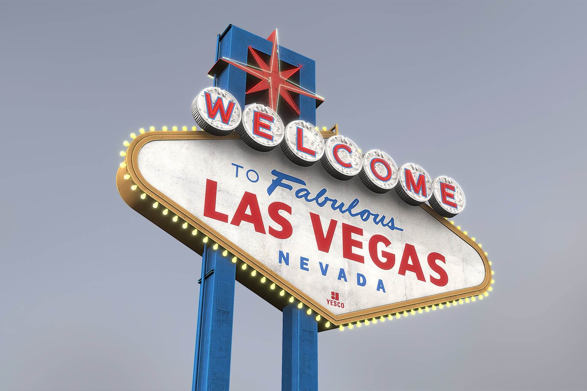 Las Vegas Sign - 3D Model by Kanistra Studio