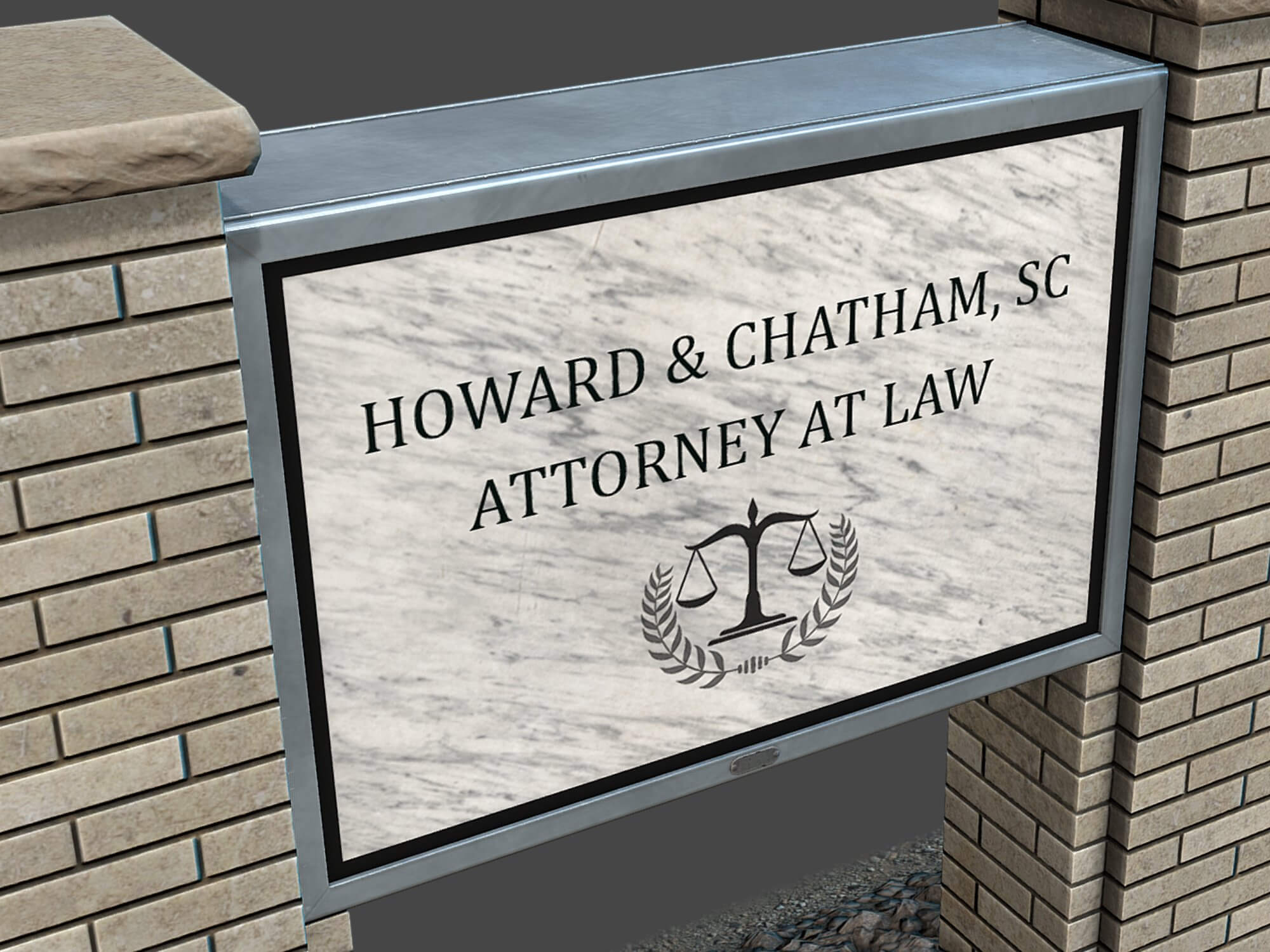 Lawyer Office Sign - 3D Model by Kanistra Studio