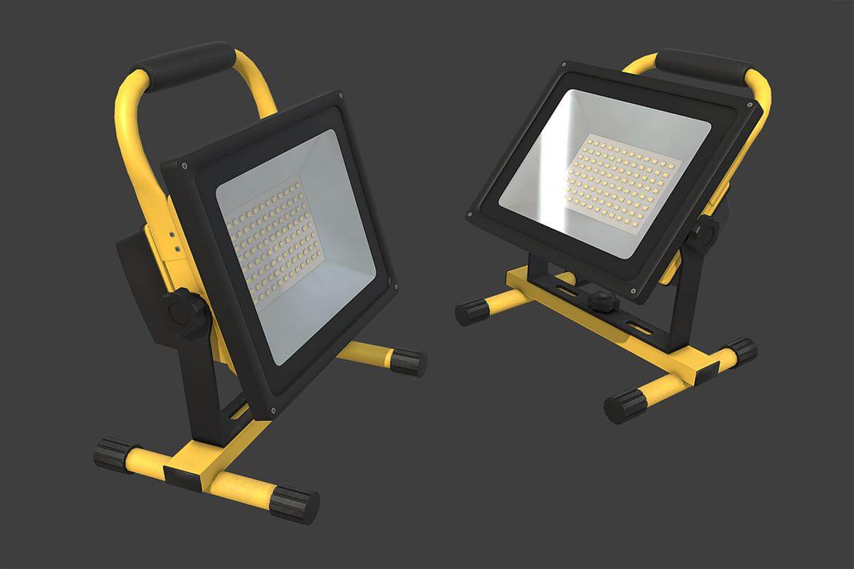 LED Work Light - 3D Model by Kanistra Studio