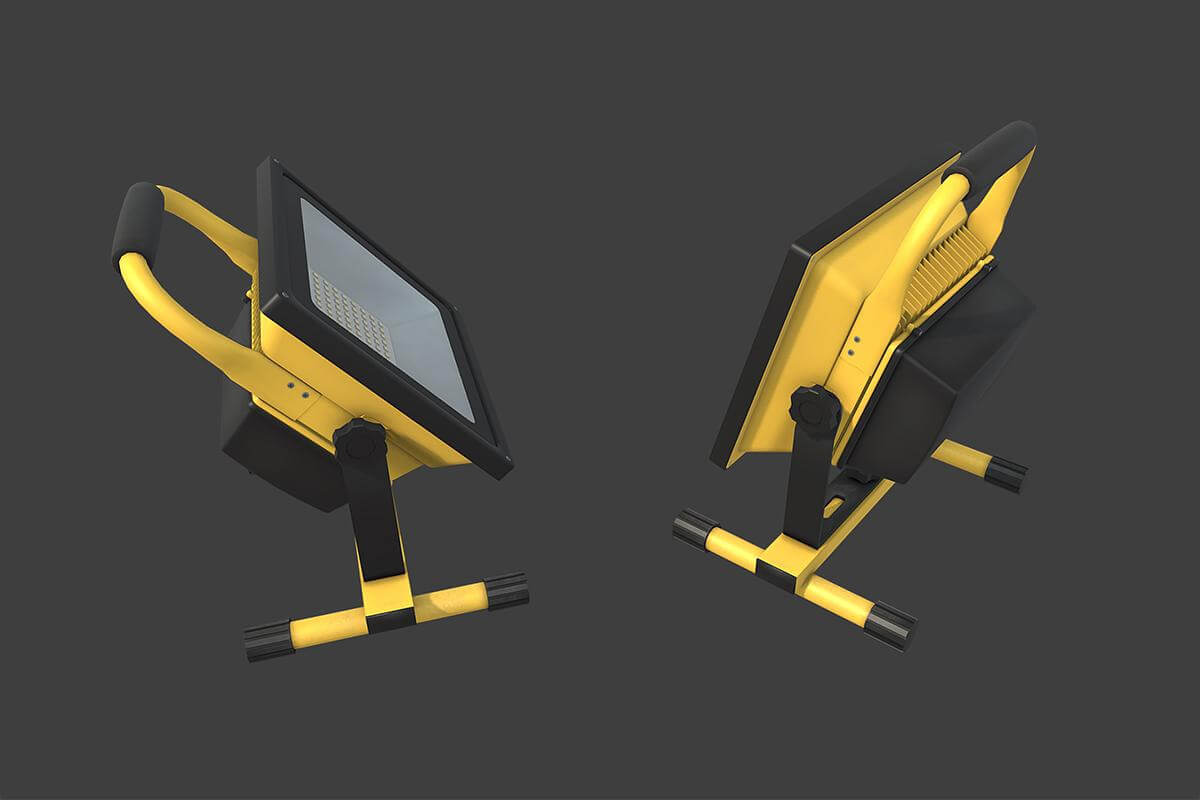 LED Work Light - 3D Model by Kanistra Studio