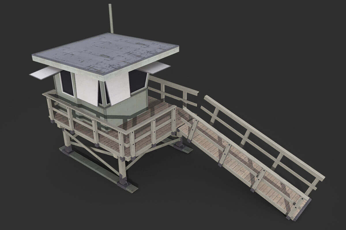 Lifeguard Tower - 3D Model by Kanistra Studio