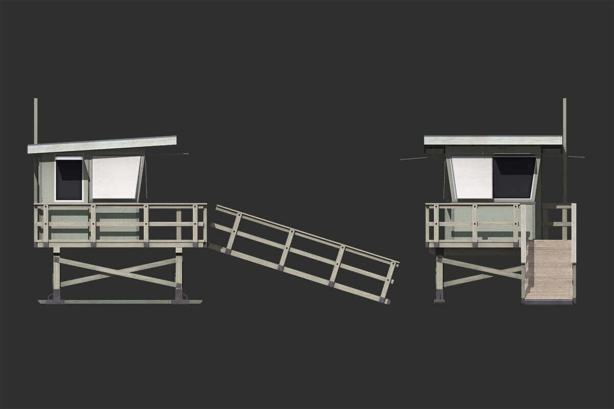 Lifeguard Tower - 3D Model by Kanistra Studio