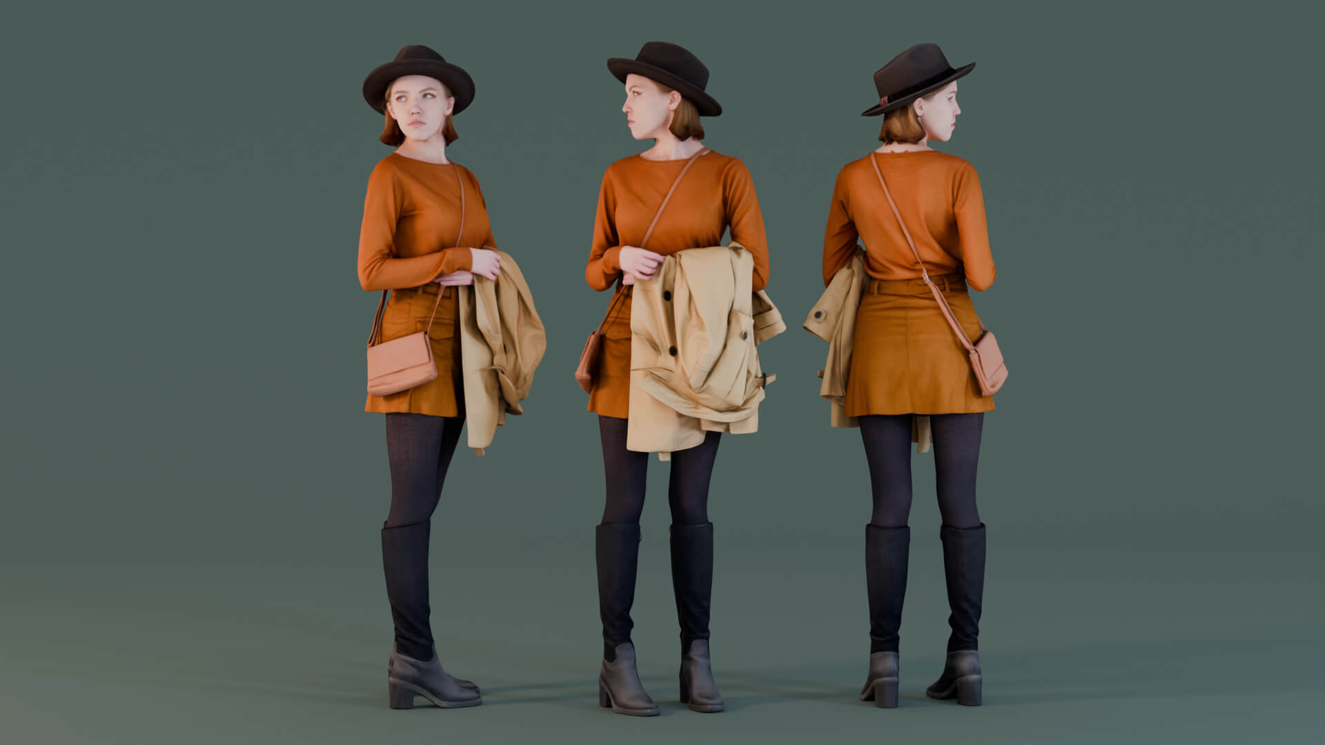Mid-Century Modern 3D Model by Kanistra Studio