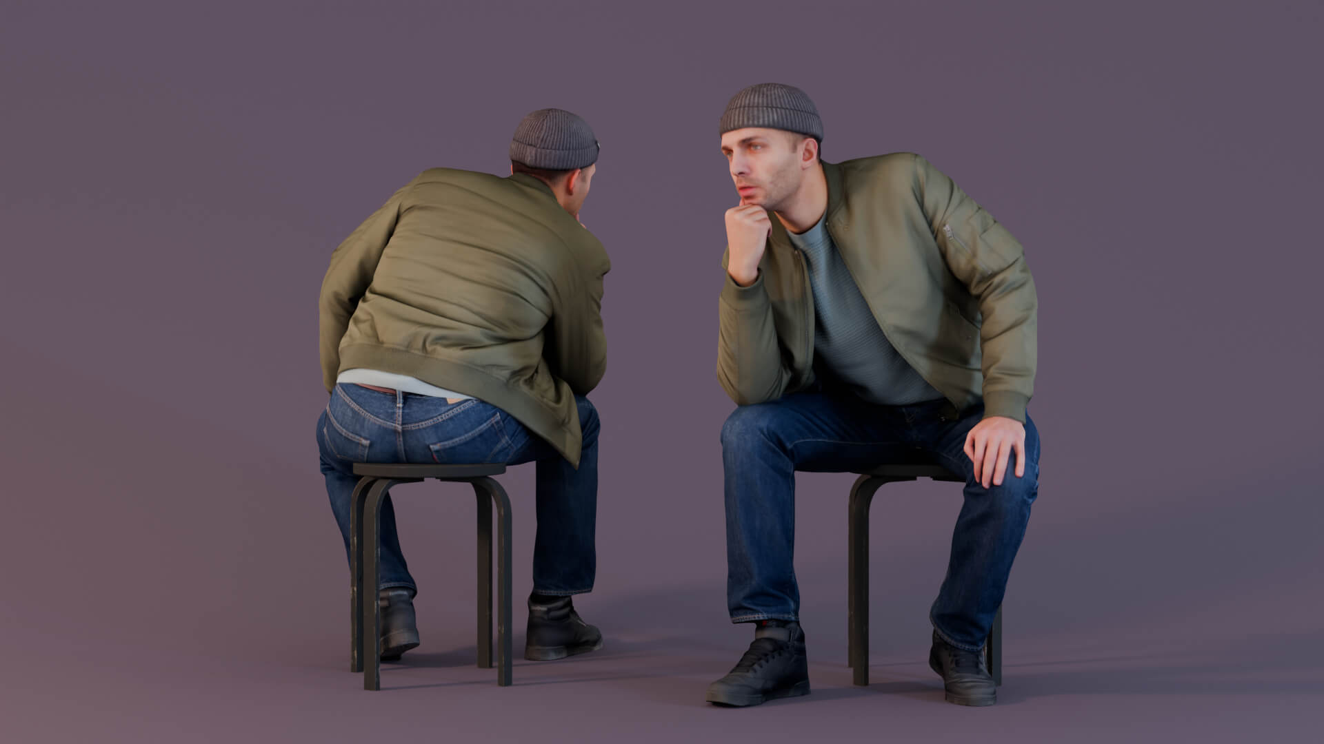 Modern Thinker - 3D Model by Kanistra Studio