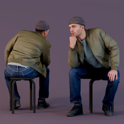 Modern Thinker - 3D Model by Kanistra Studio