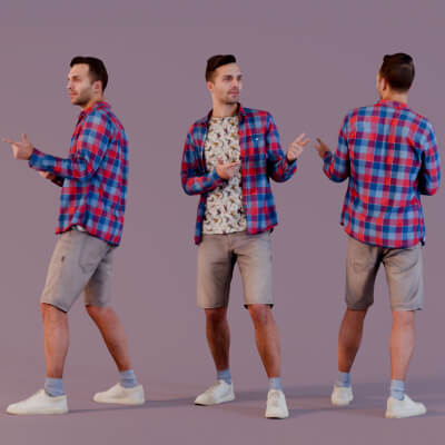 Party-Goer Guy 3D Model by Kanistra Studio