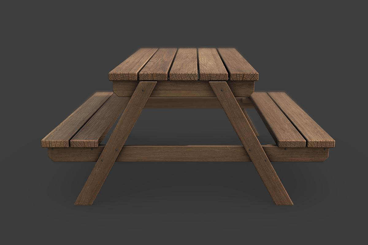 Picnic Table - 3D Model by Kanistra Studio