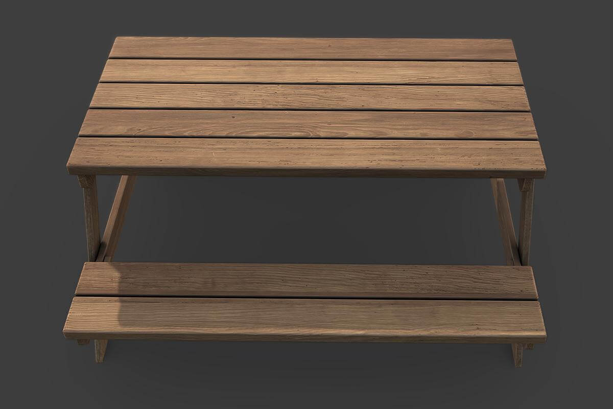 Picnic Table - 3D Model by Kanistra Studio
