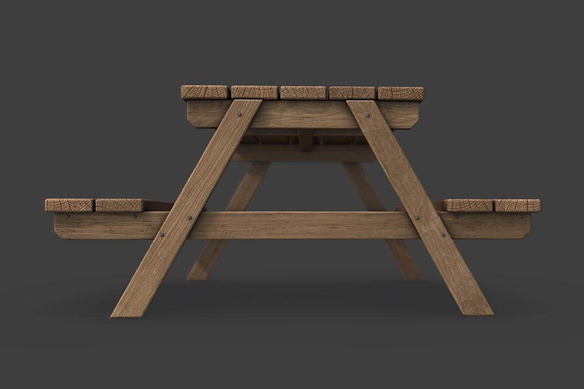 Picnic Table - 3D Model by Kanistra Studio