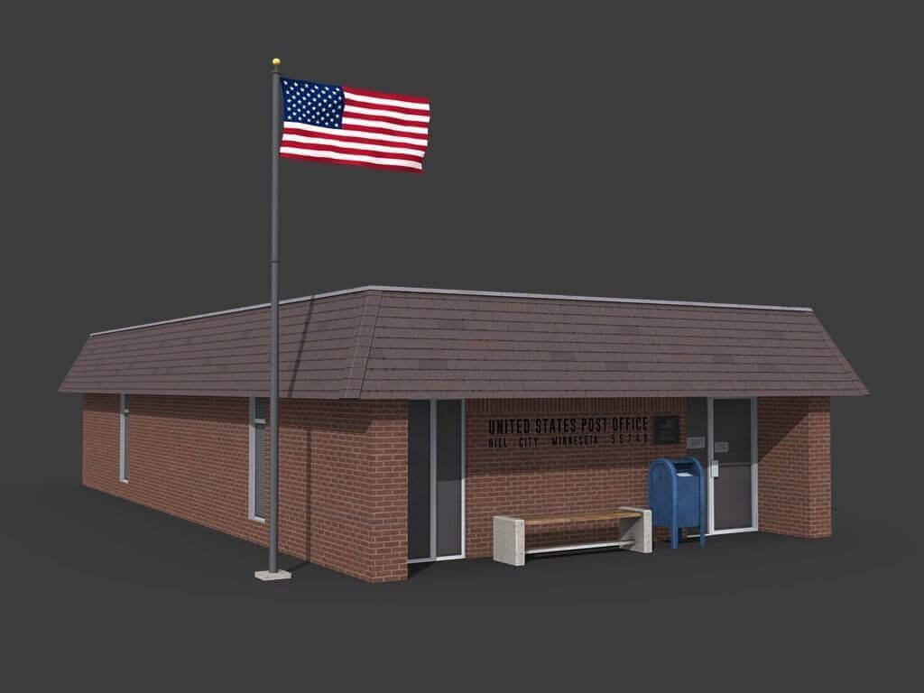 Post Office - 3D Model by Kanistra Studio