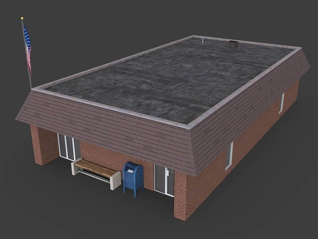 Post Office - 3D Model by Kanistra Studio