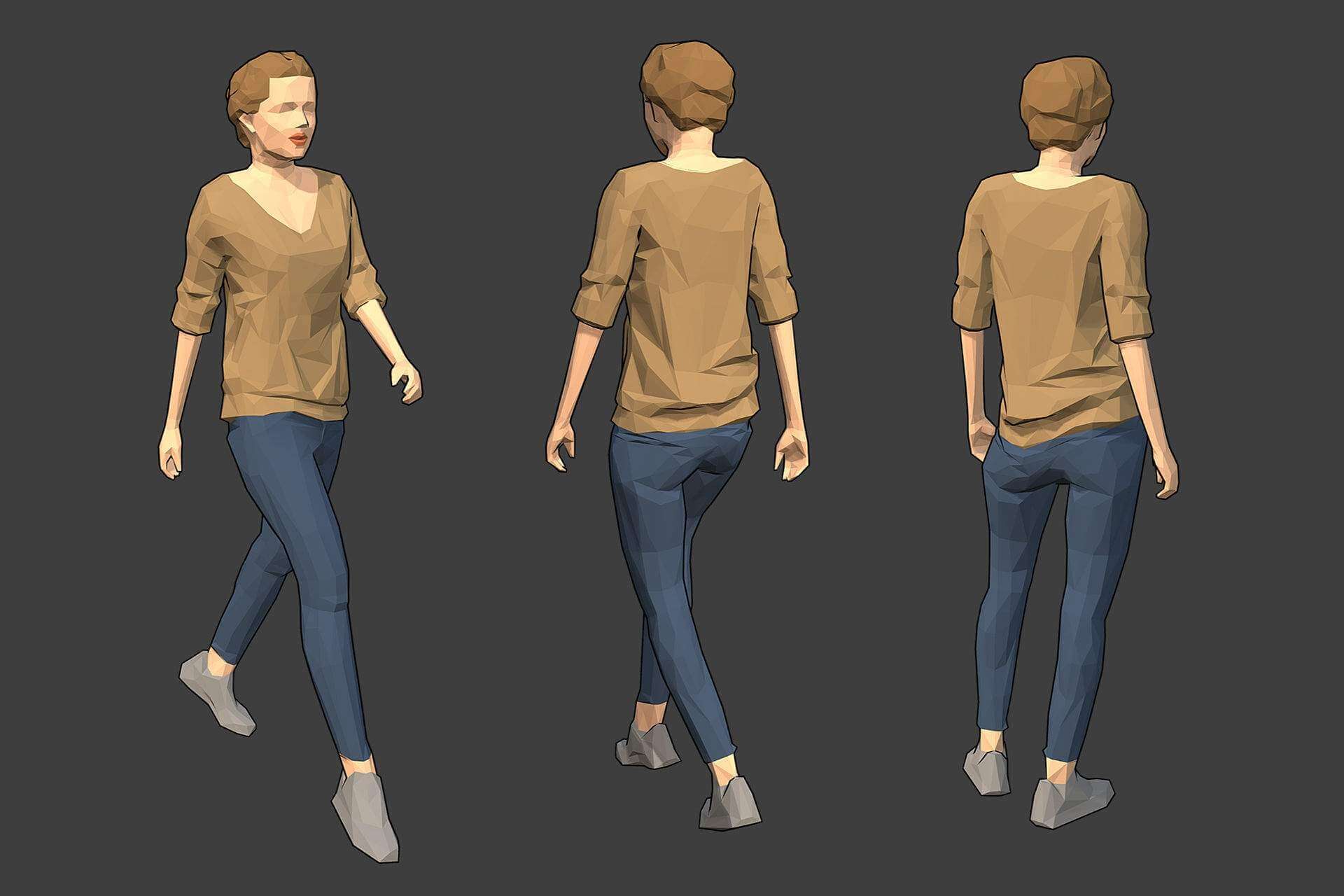 Female Character - Victoria 3D Model by Kanistra Studio
