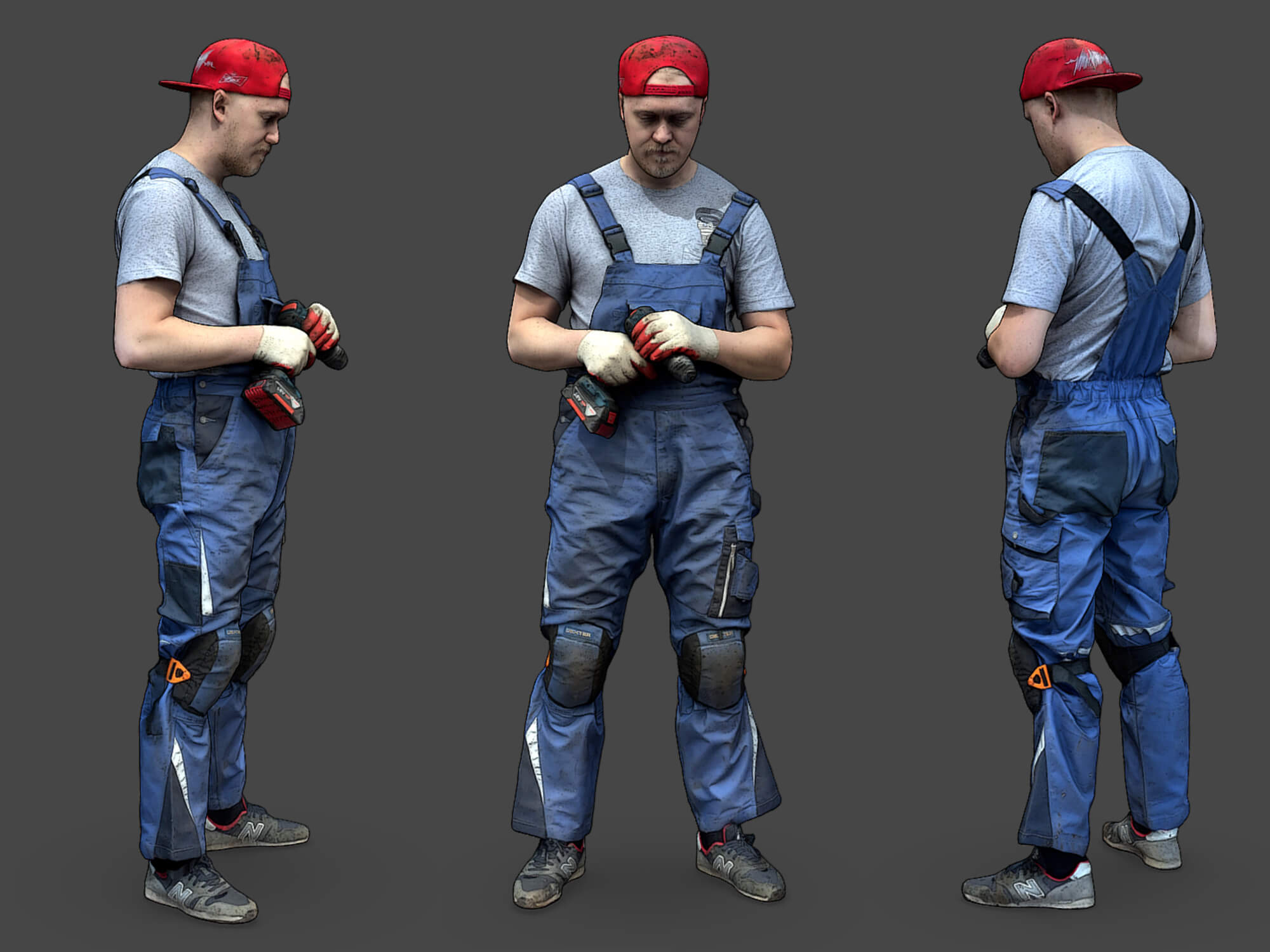 Stylized Car Mechanics Characters - 3D Model by Kanistra Studio