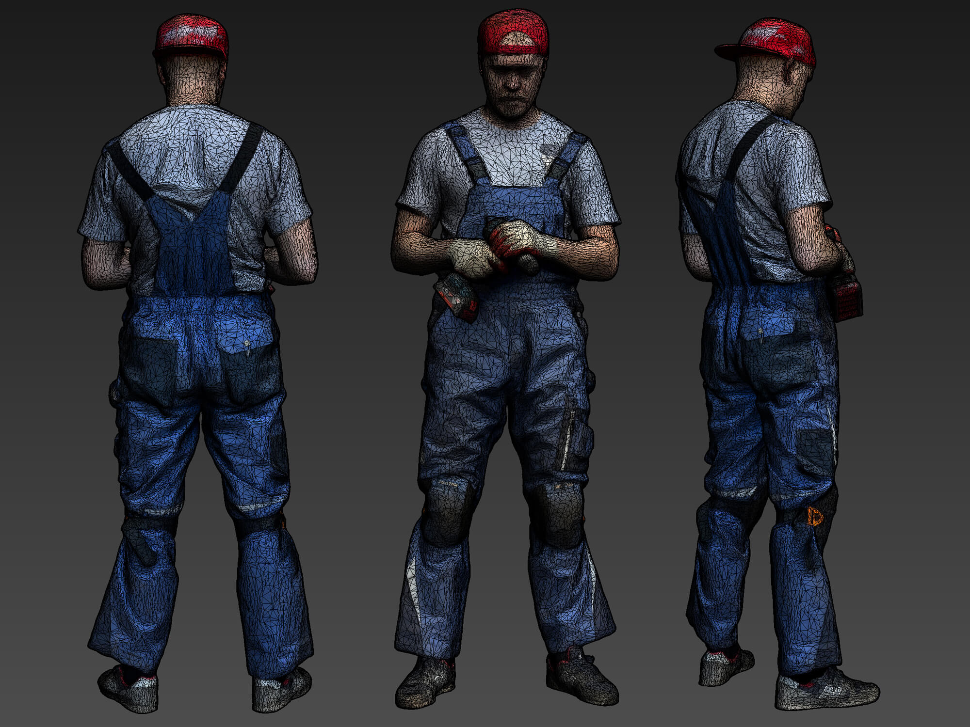 Stylized Car Mechanics Characters - 3D Model by Kanistra Studio