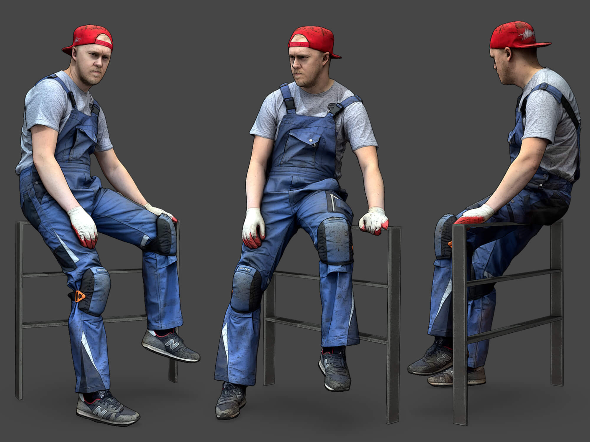 Stylized Car Mechanics Characters - 3D Model by Kanistra Studio