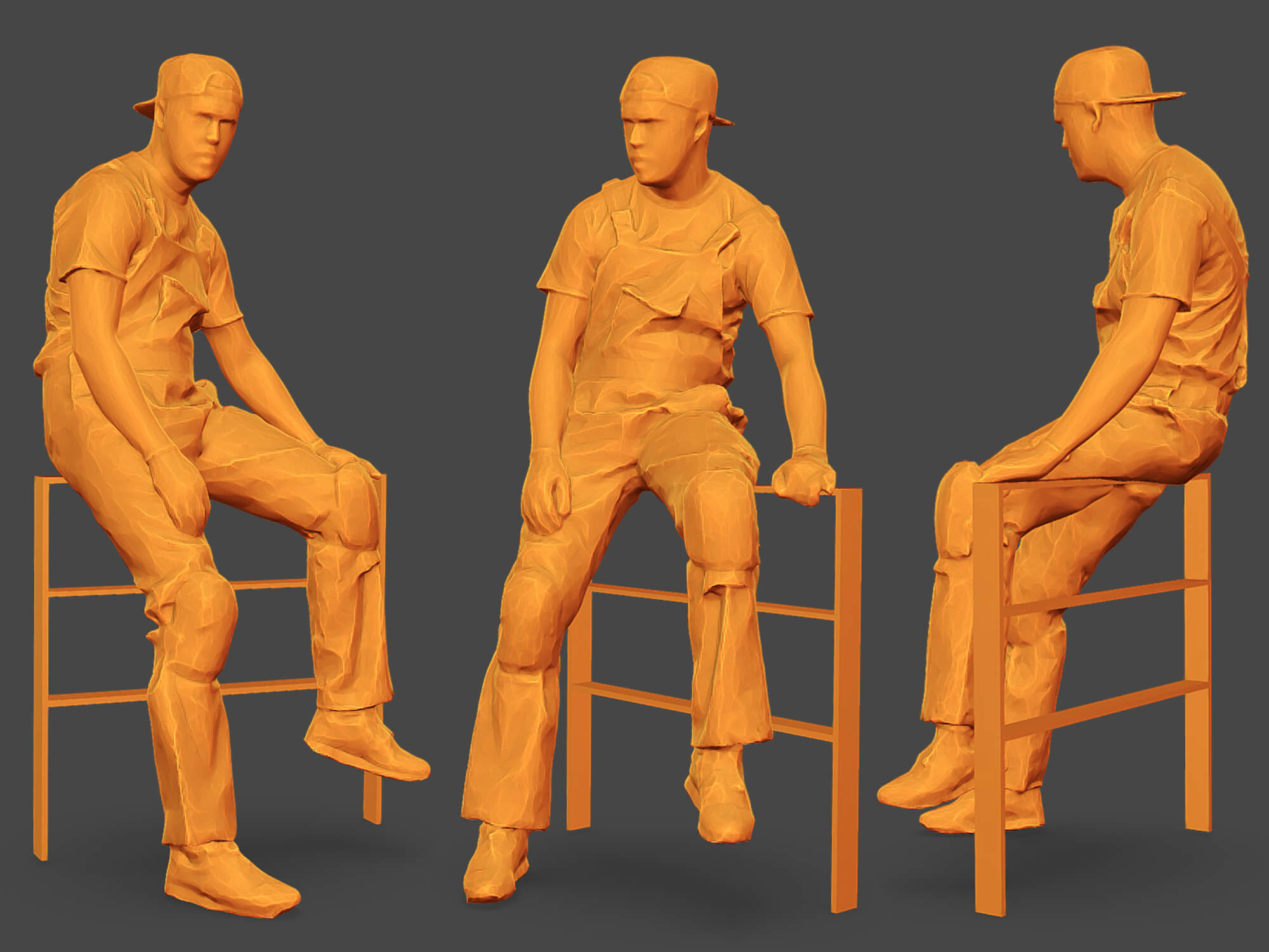 Stylized Car Mechanics Characters - 3D Model by Kanistra Studio