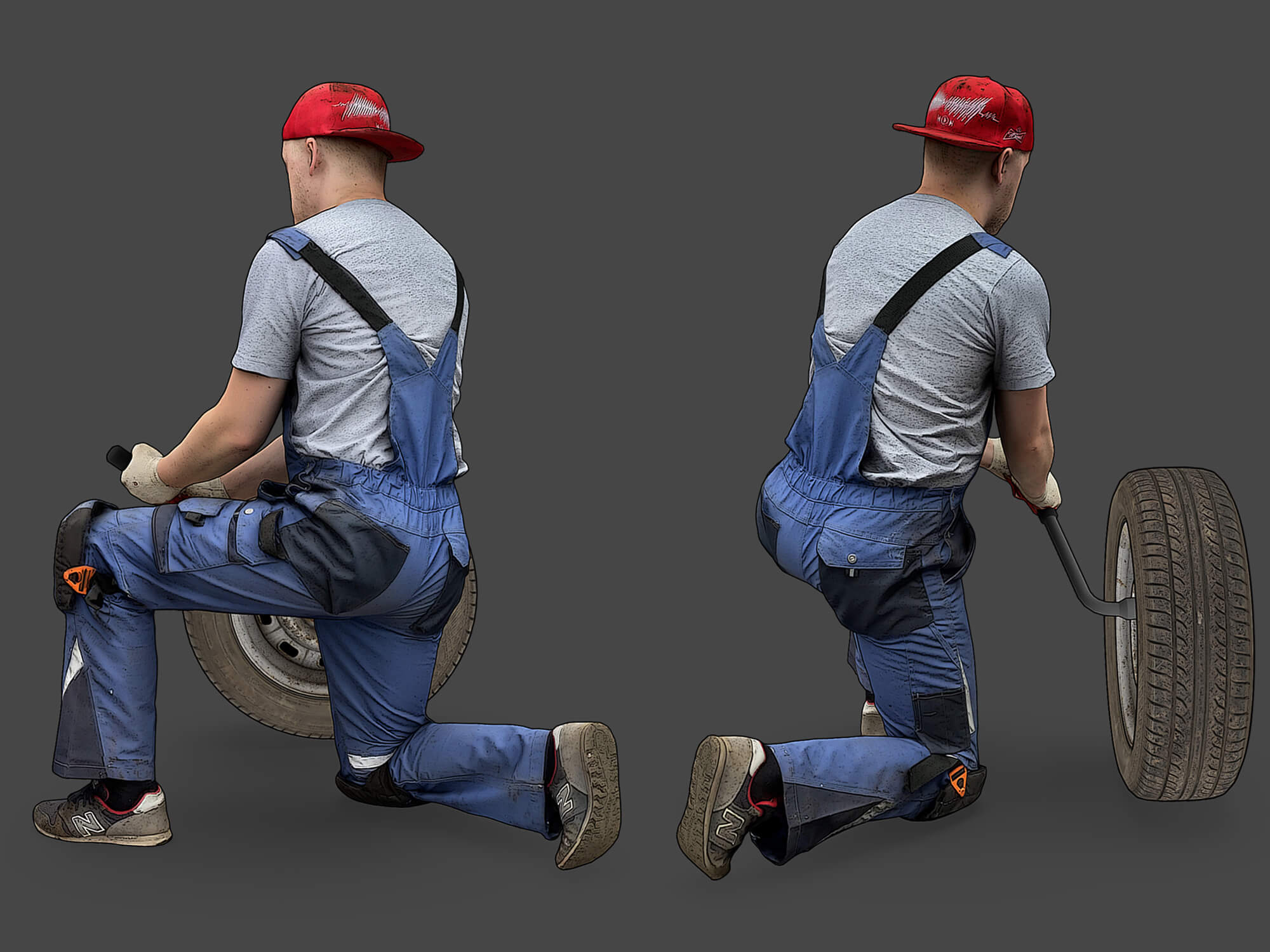 Stylized Car Mechanics Characters - 3D Model by Kanistra Studio