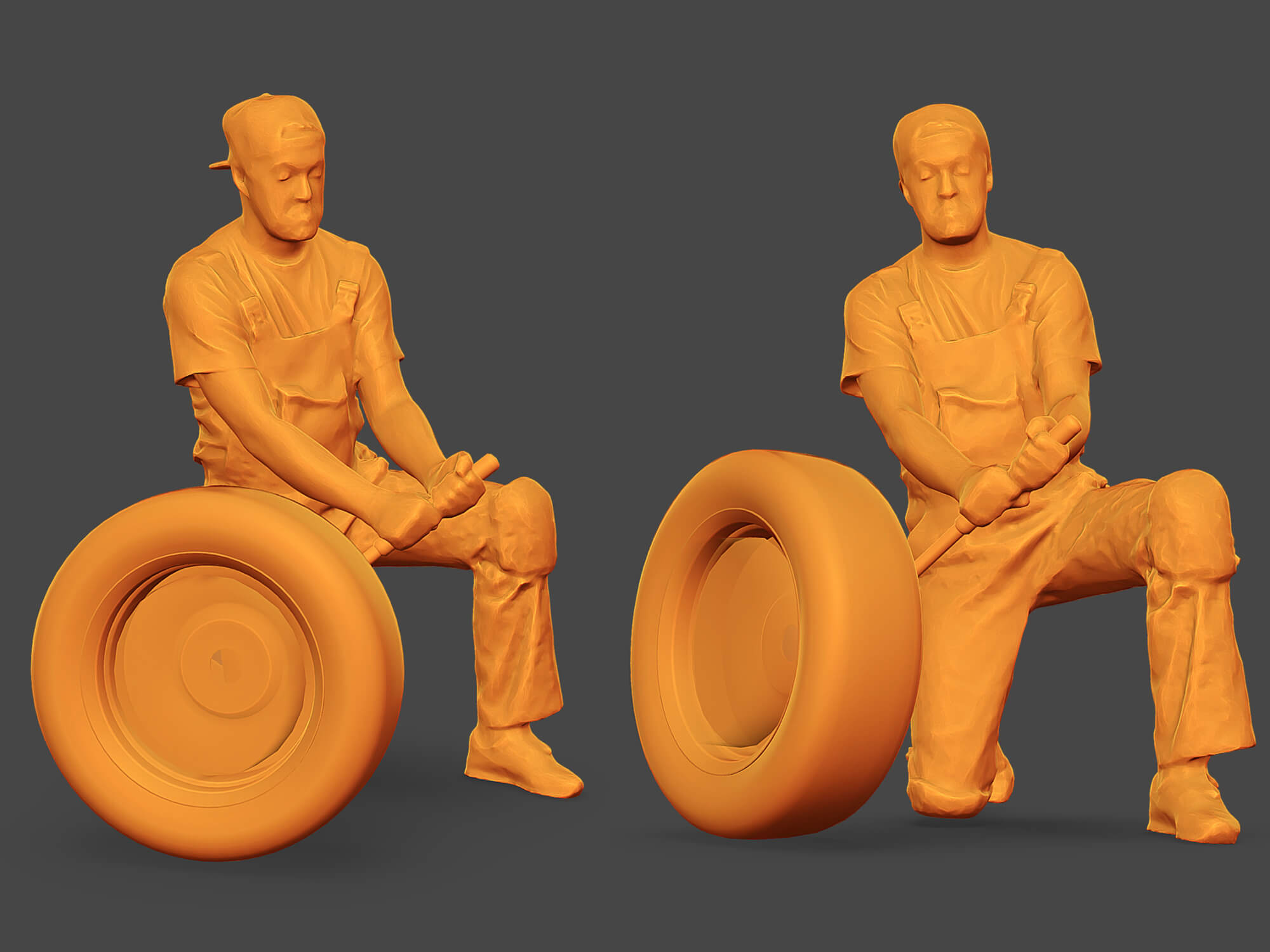 Stylized Car Mechanics Characters - 3D Model by Kanistra Studio
