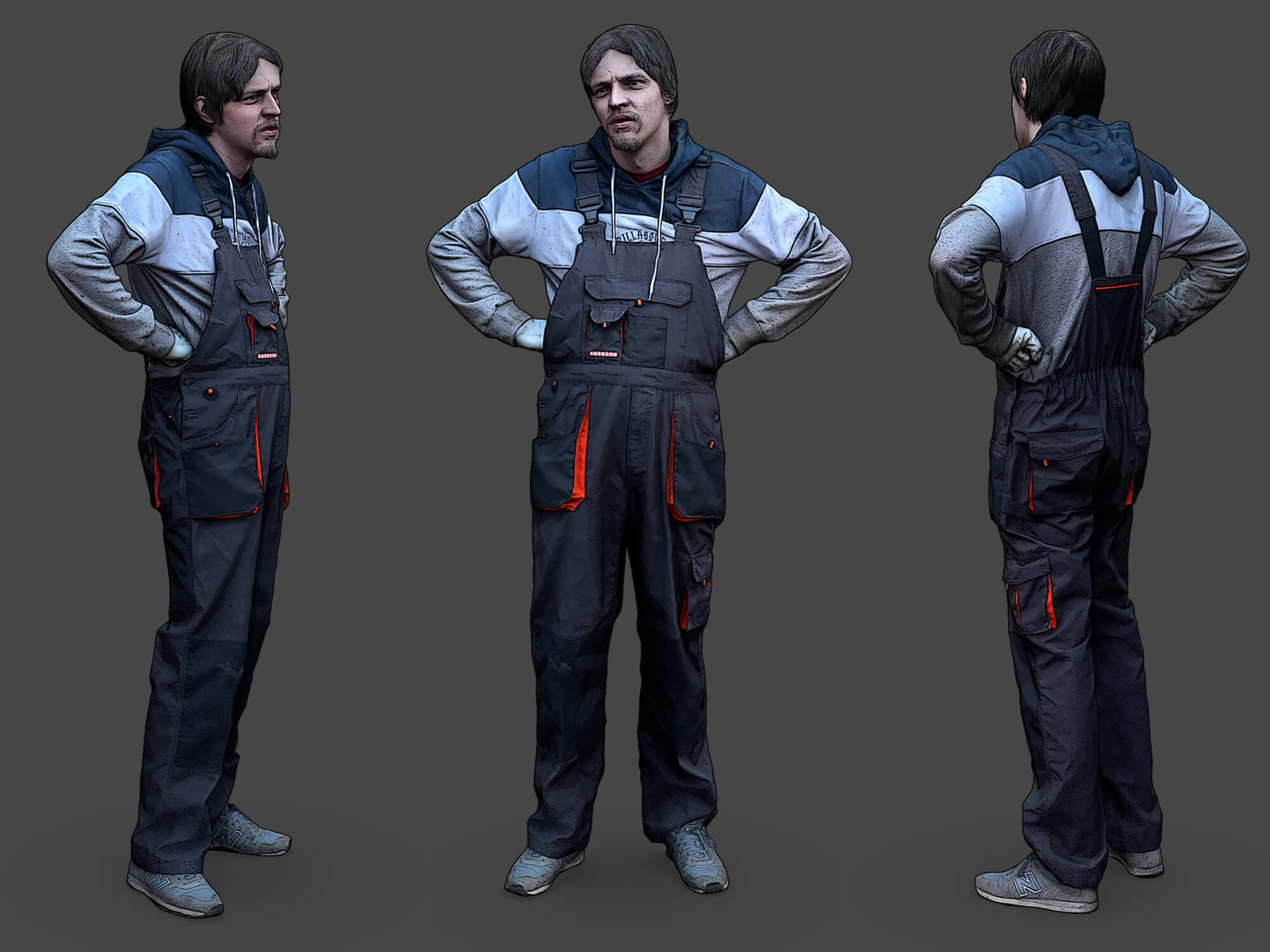 Stylized Car Mechanics Characters - 3D Model by Kanistra Studio