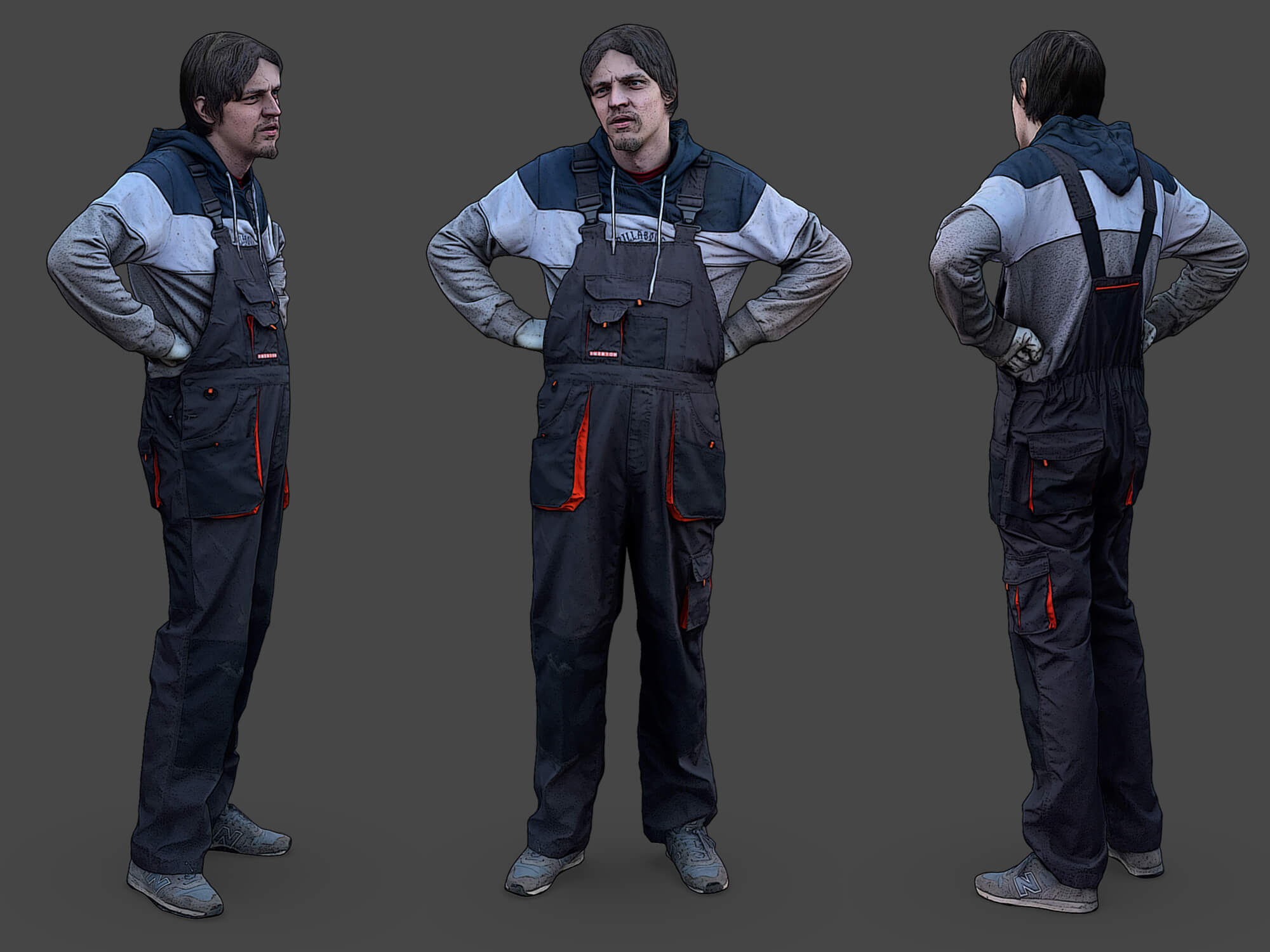 Stylized Car Mechanics Characters - 3D Model by Kanistra Studio