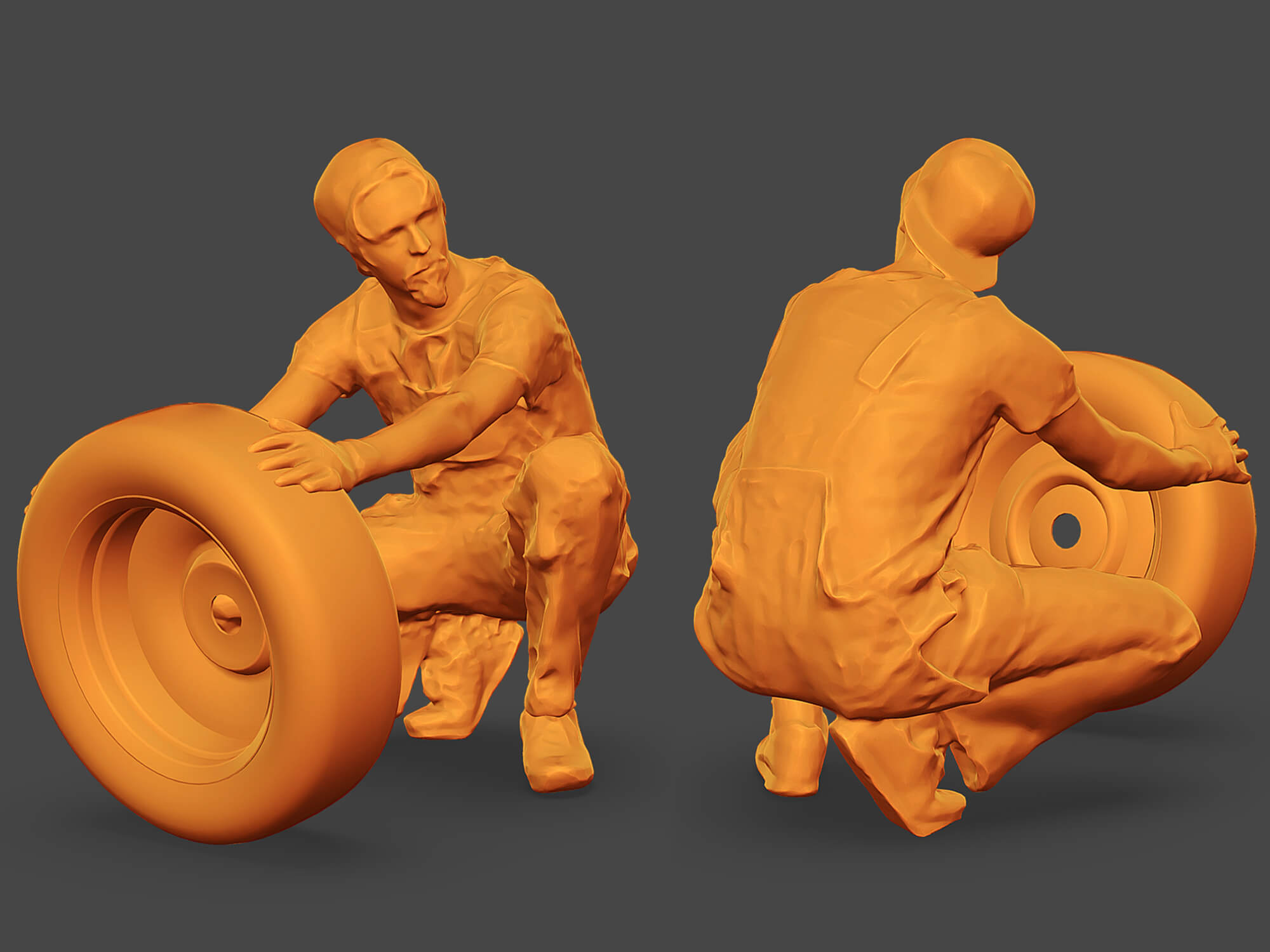 Stylized Car Mechanics Characters - 3D Model by Kanistra Studio