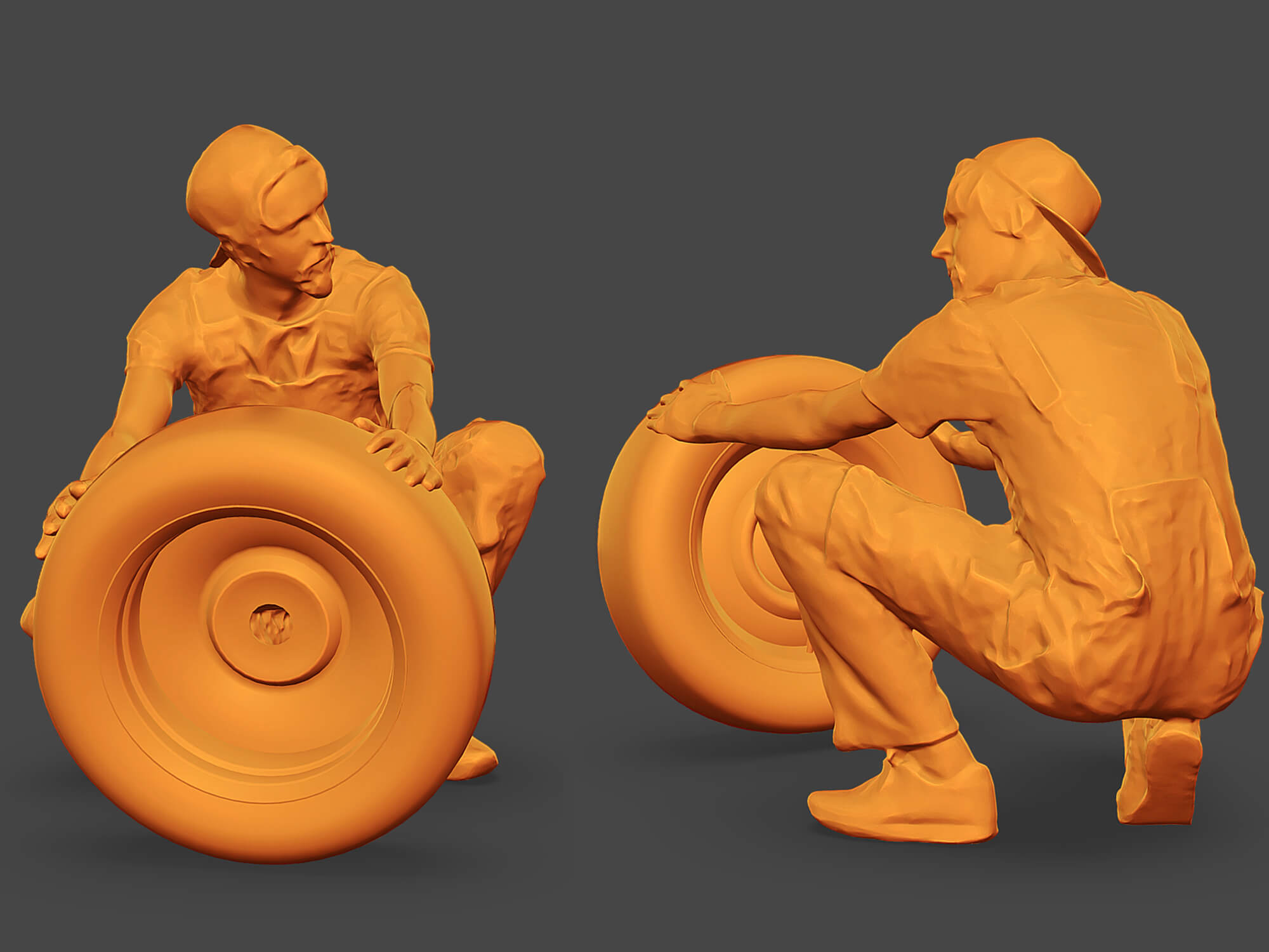 Stylized Car Mechanics Characters - 3D Model by Kanistra Studio