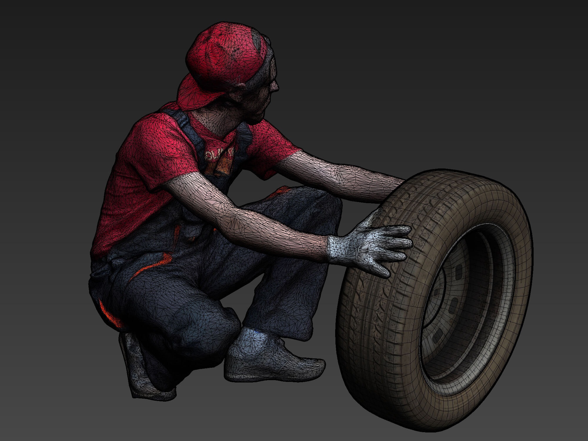 Stylized Car Mechanics Characters - 3D Model by Kanistra Studio