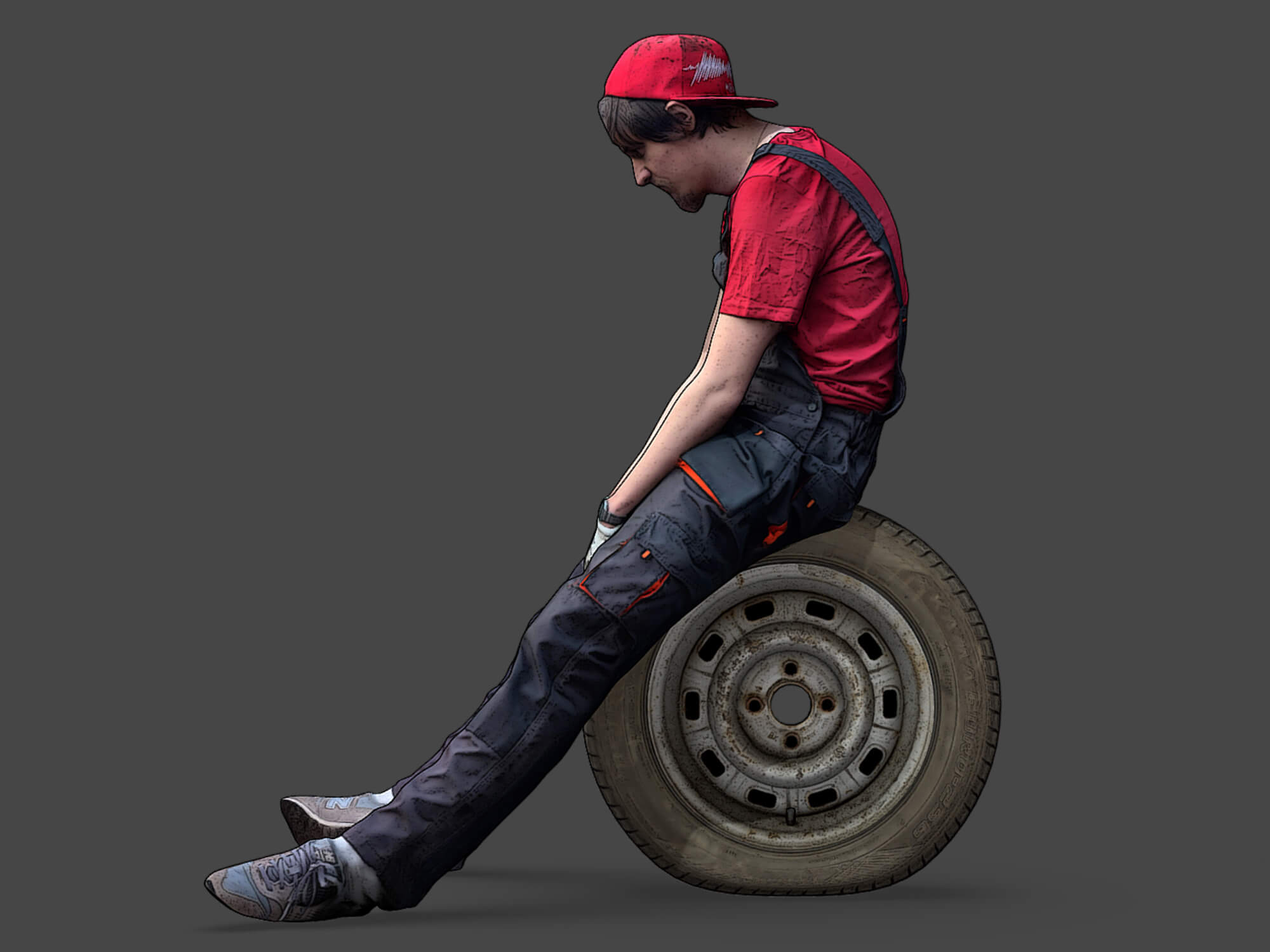 Stylized Car Mechanics Characters - 3D Model by Kanistra Studio