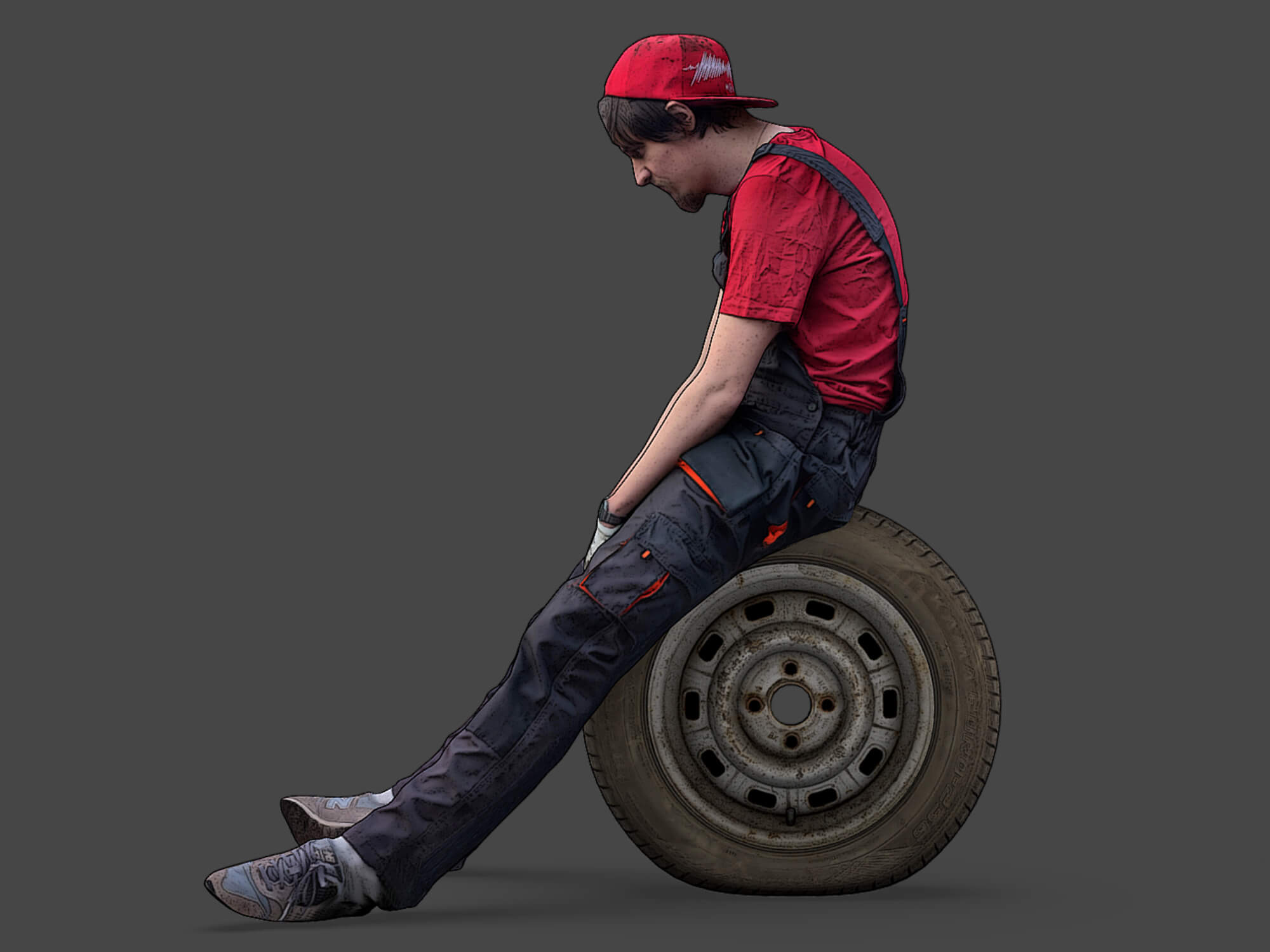 Stylized Car Mechanics Characters - 3D Model by Kanistra Studio