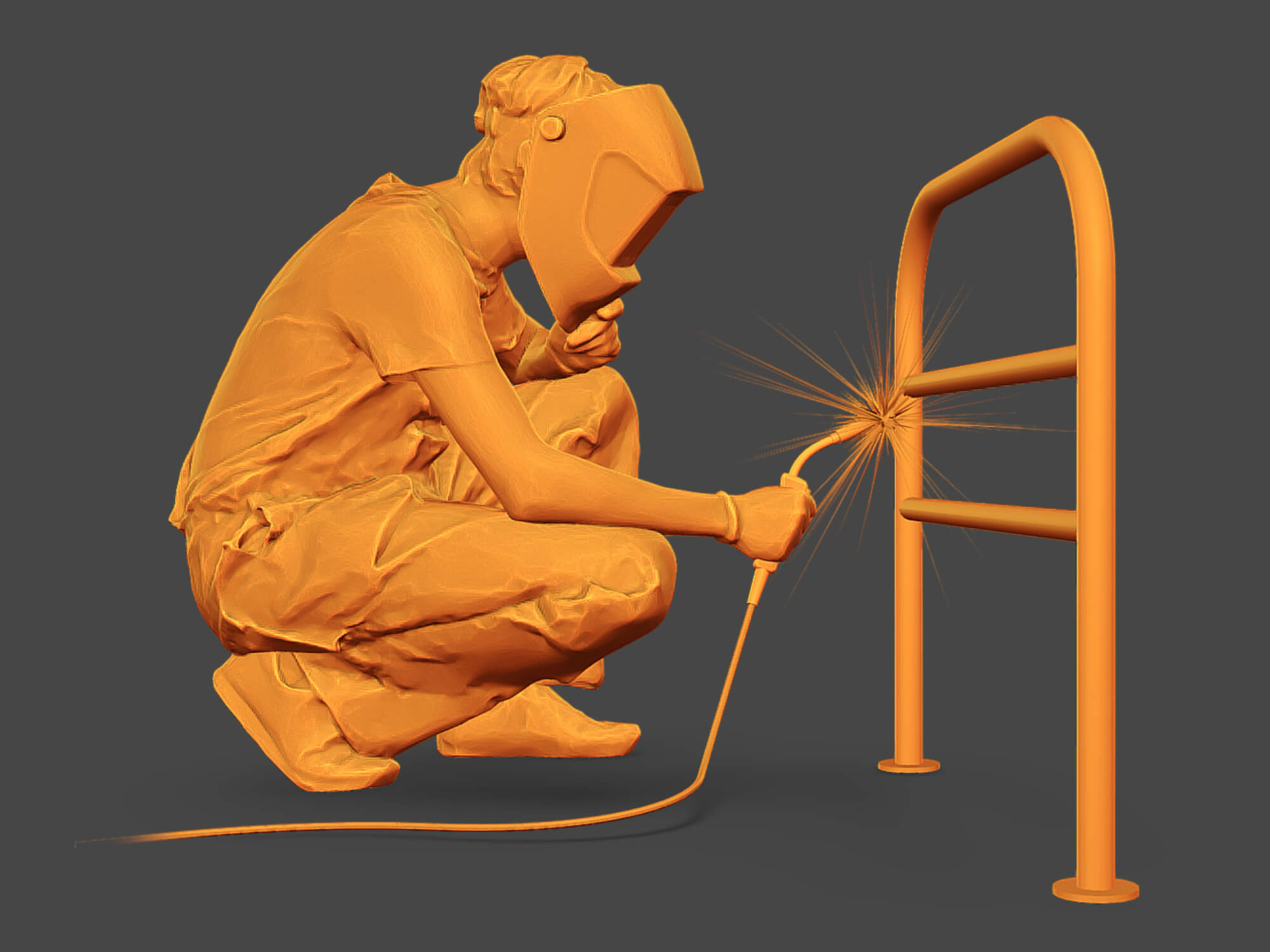 Stylized Car Mechanics Characters - 3D Model by Kanistra Studio