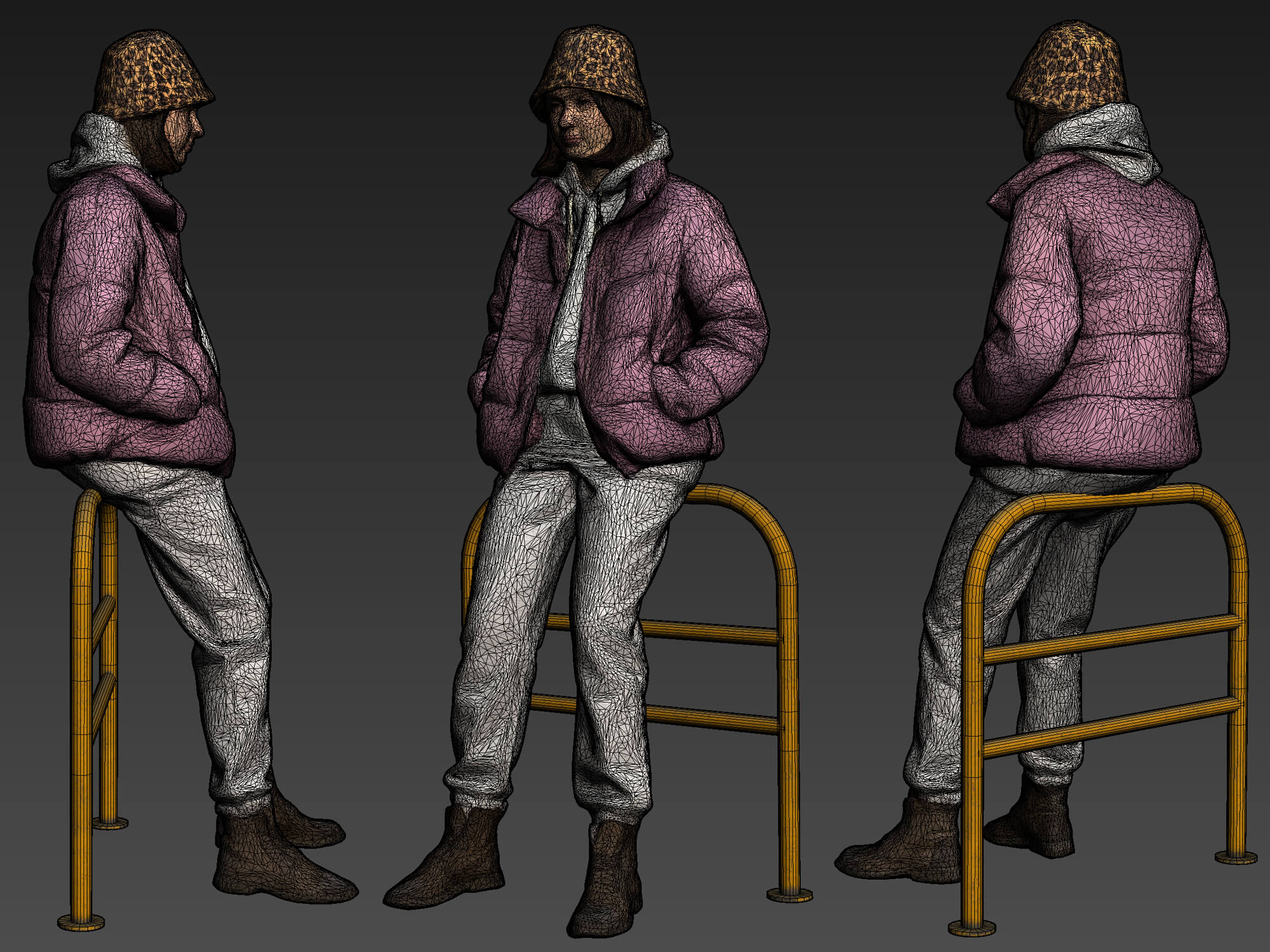 Stylized Casual Characters Volume 4 - 3D Model by Kanistra Studio