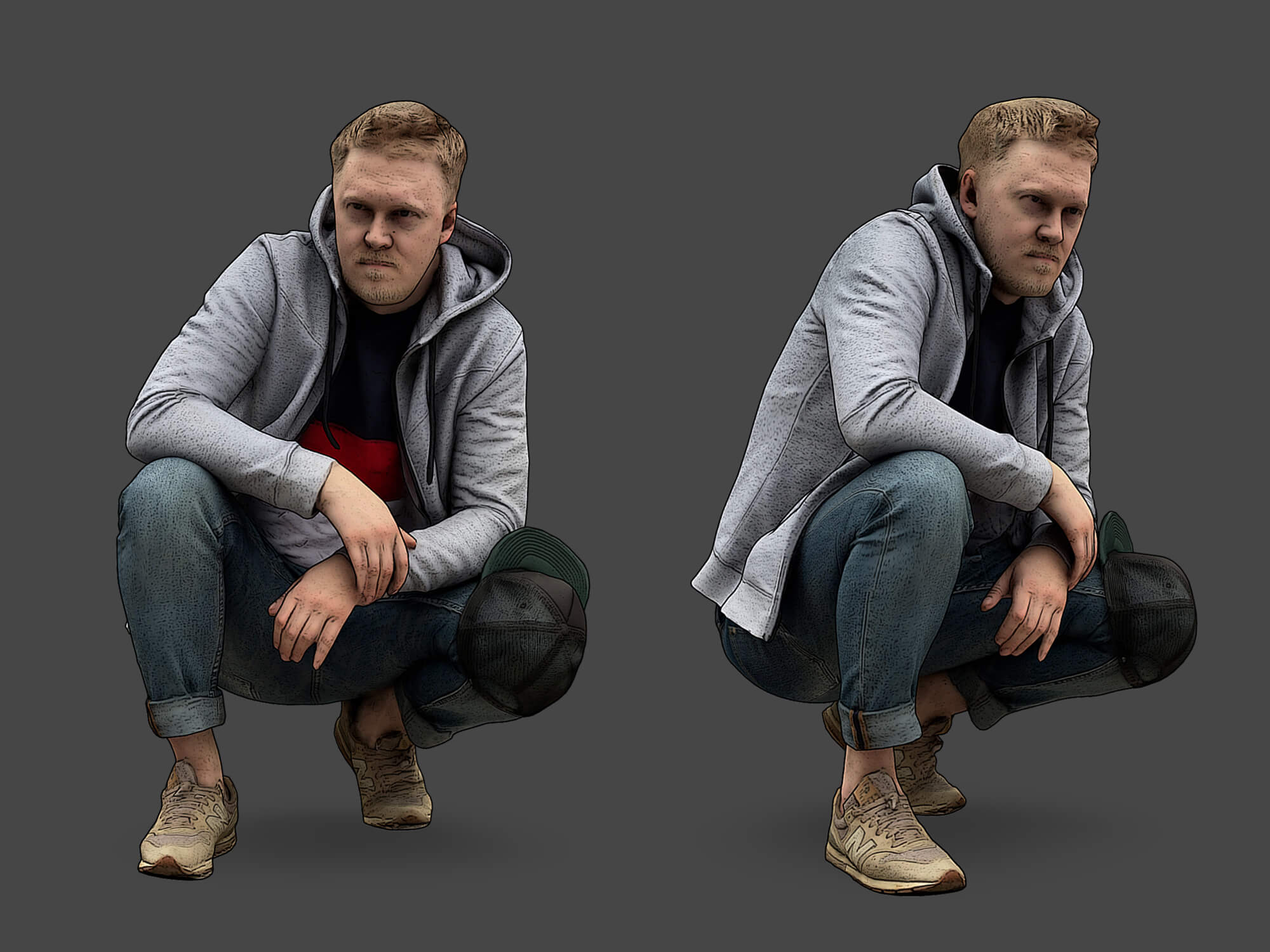Stylized Casual Characters Volume 3 - 3D Model by Kanistra Studio