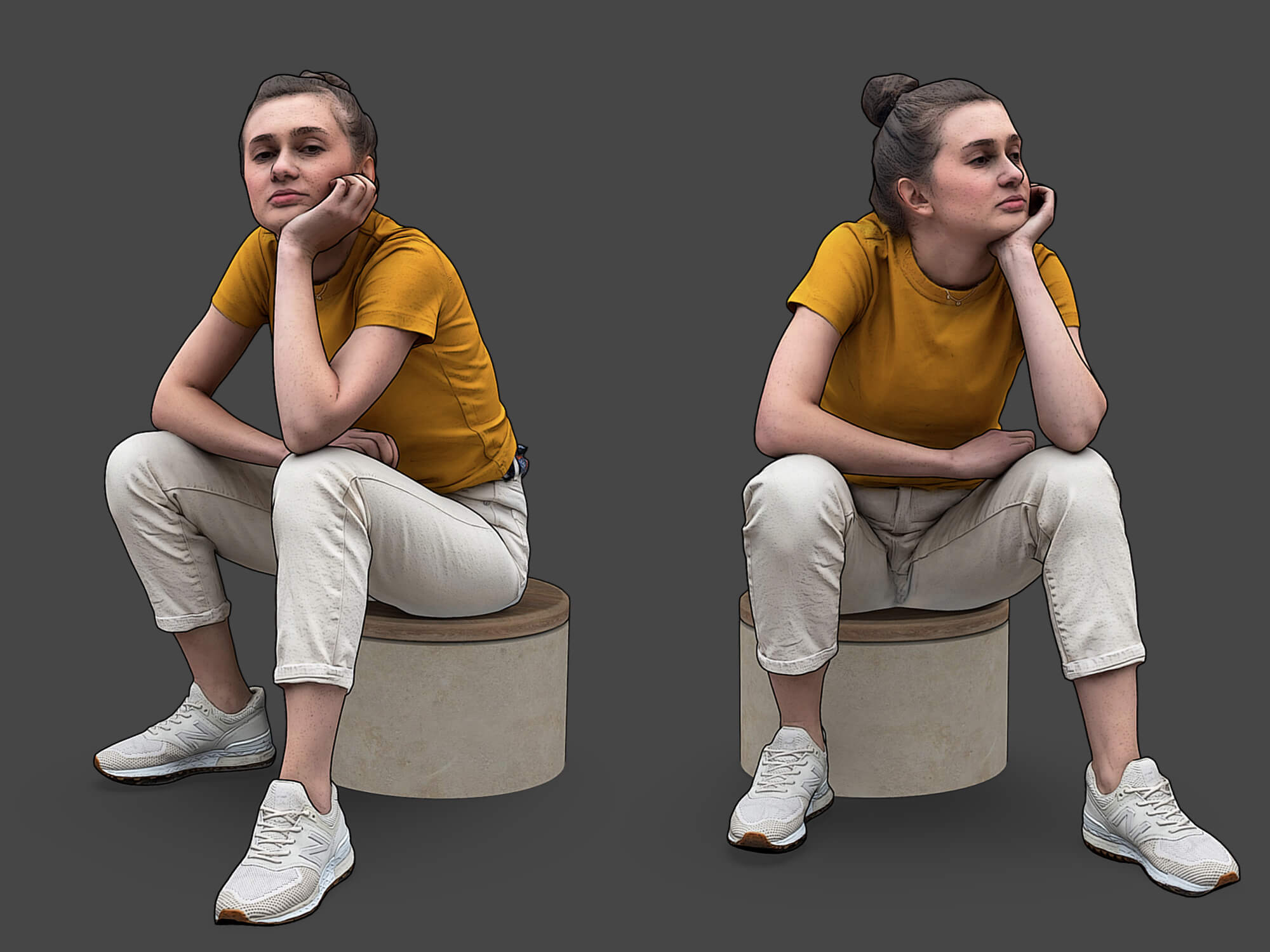 Stylized Casual Characters Volume 3 - 3D Model by Kanistra Studio