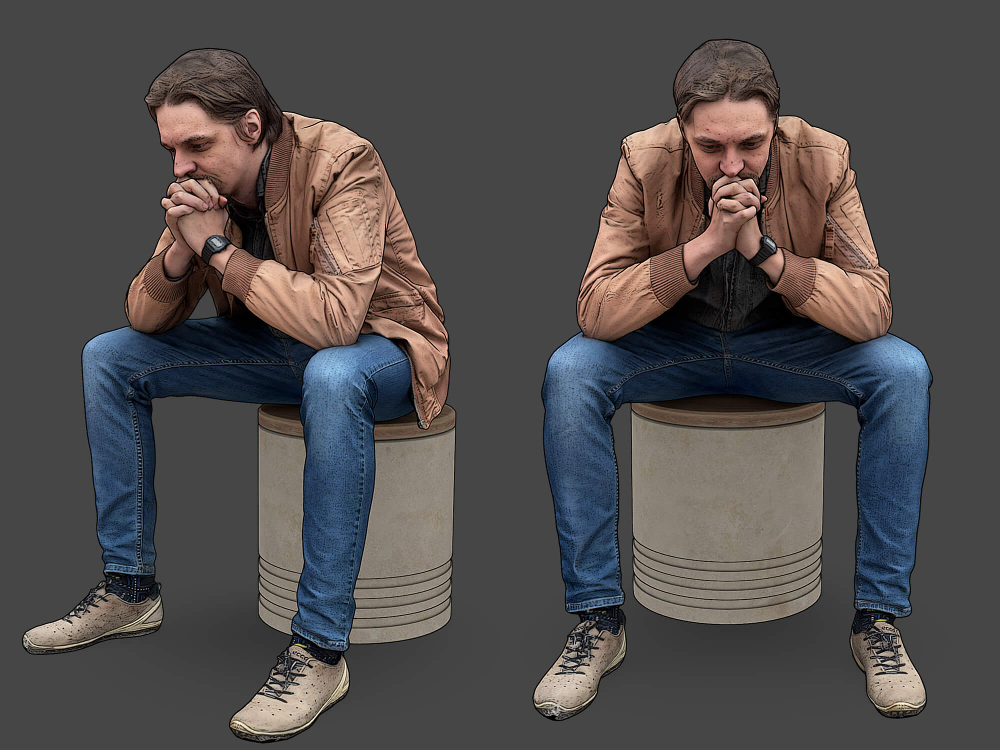 Stylized Casual Characters Volume 3 - 3D Model by Kanistra Studio
