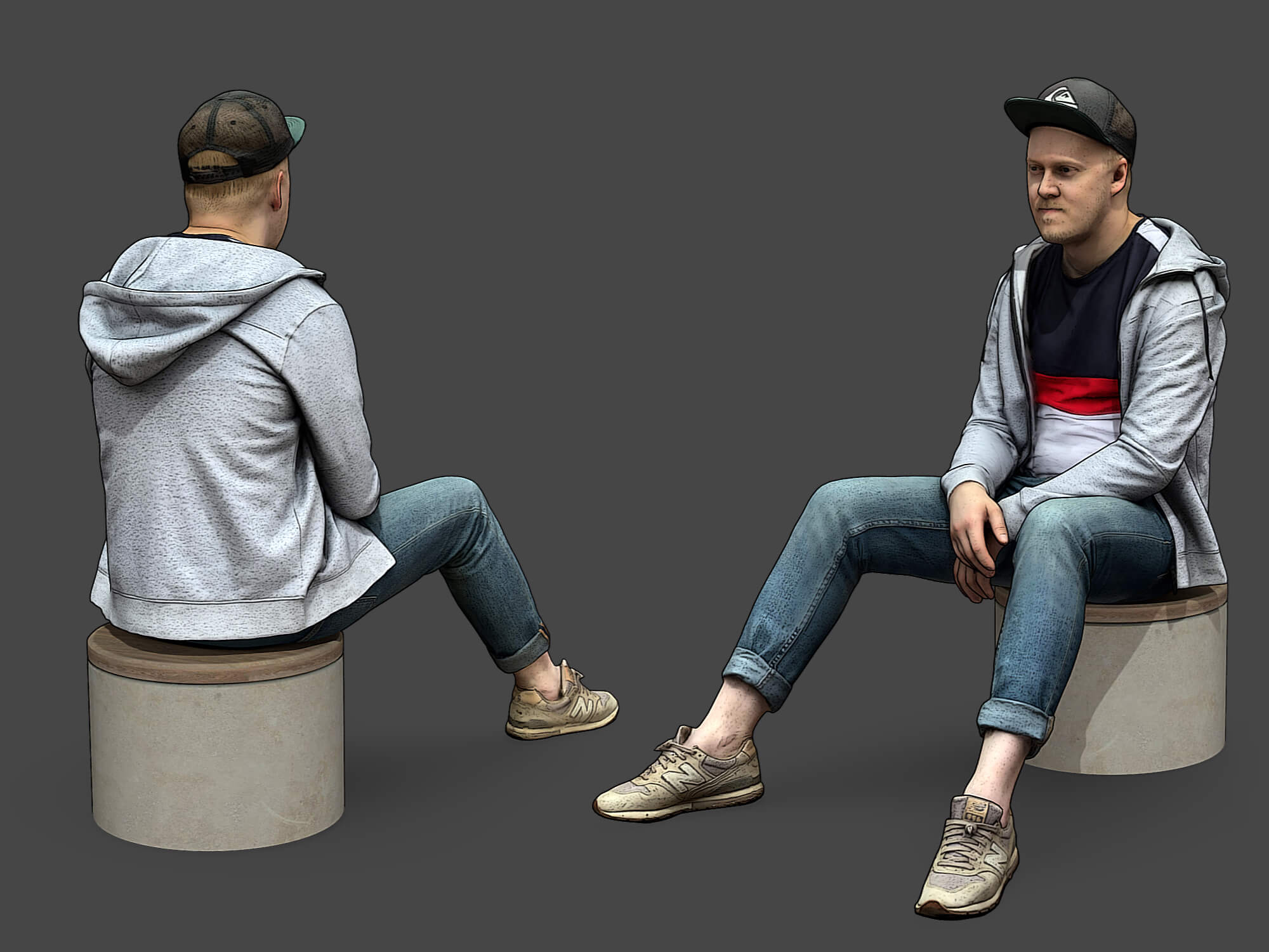 Stylized Casual Characters Volume 5 - 3D Model by Kanistra Studio