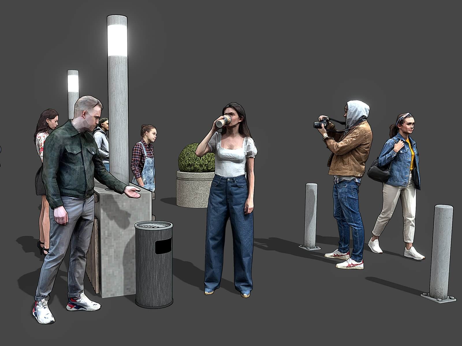 Stylized People Vol. 2 - 3D Model by Kanistra Studio