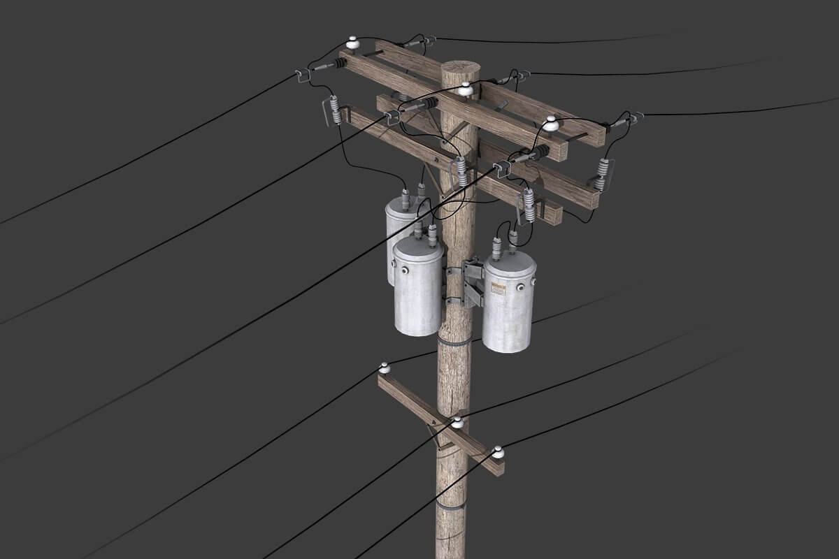 Telegraph Pole - 3D Model by Kanistra Studio