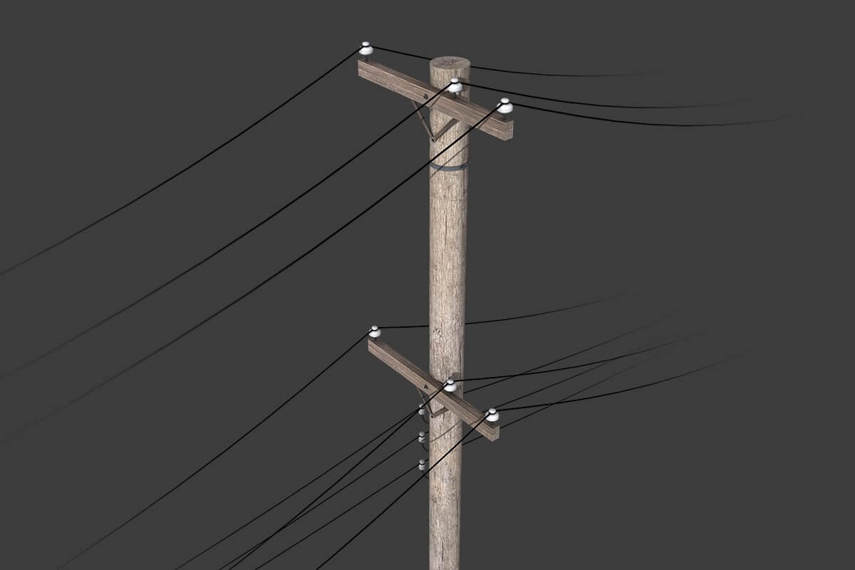 Telegraph Pole - 3D Model by Kanistra Studio