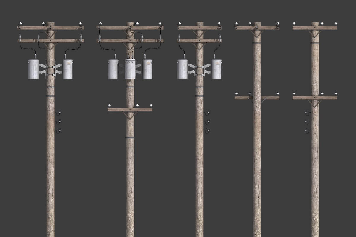 Telegraph Pole - 3D Model by Kanistra Studio