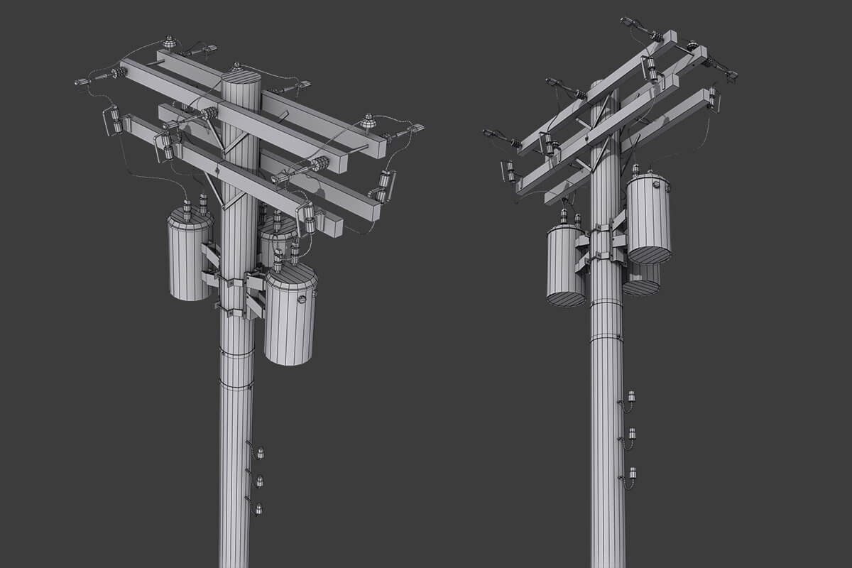 Telegraph Pole - 3D Model by Kanistra Studio