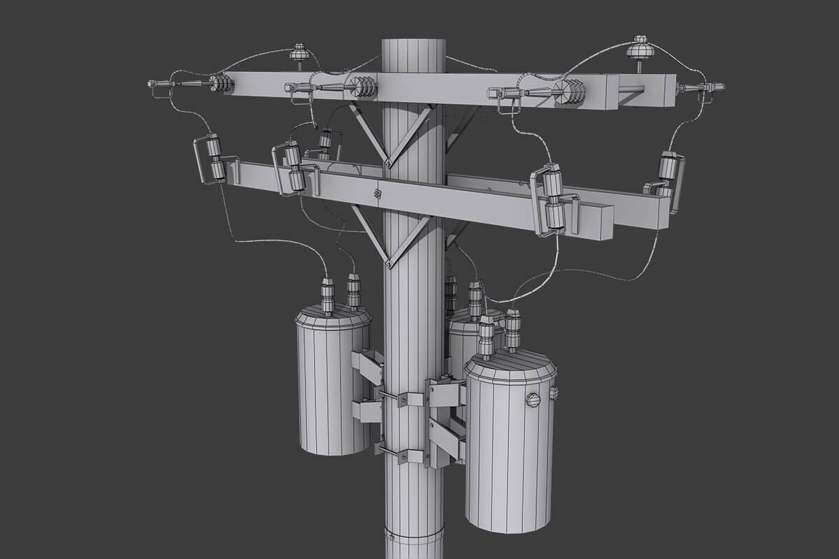Telegraph Pole - 3D Model by Kanistra Studio