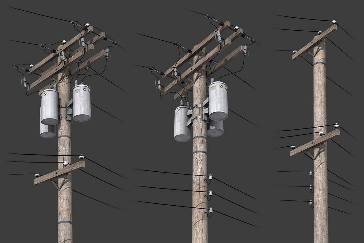 Telegraph Pole - 3D Model by Kanistra Studio