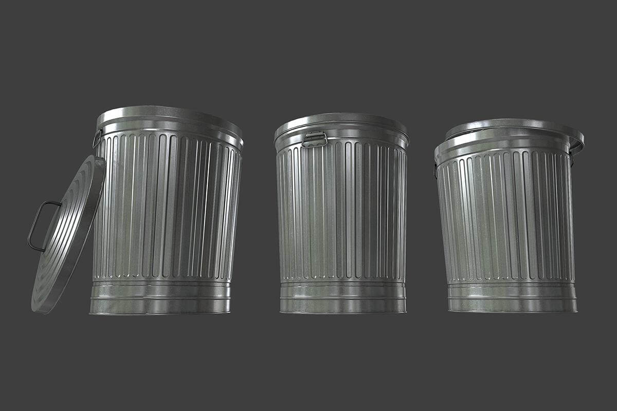 Trash Can - 3D Model by Kanistra Studio
