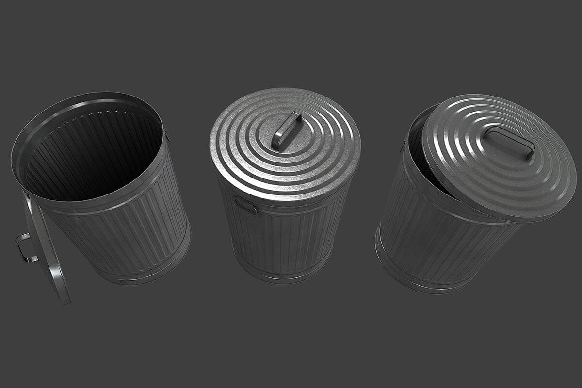 Trash Can - 3D Model by Kanistra Studio