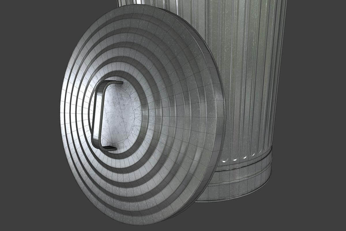 Trash Can - 3D Model by Kanistra Studio