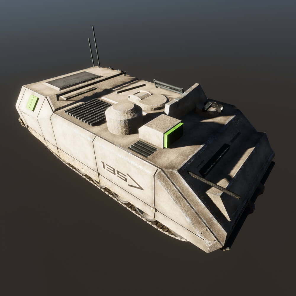 APC Sci-Fi Tank KB03 3D Model by KanvasiZ